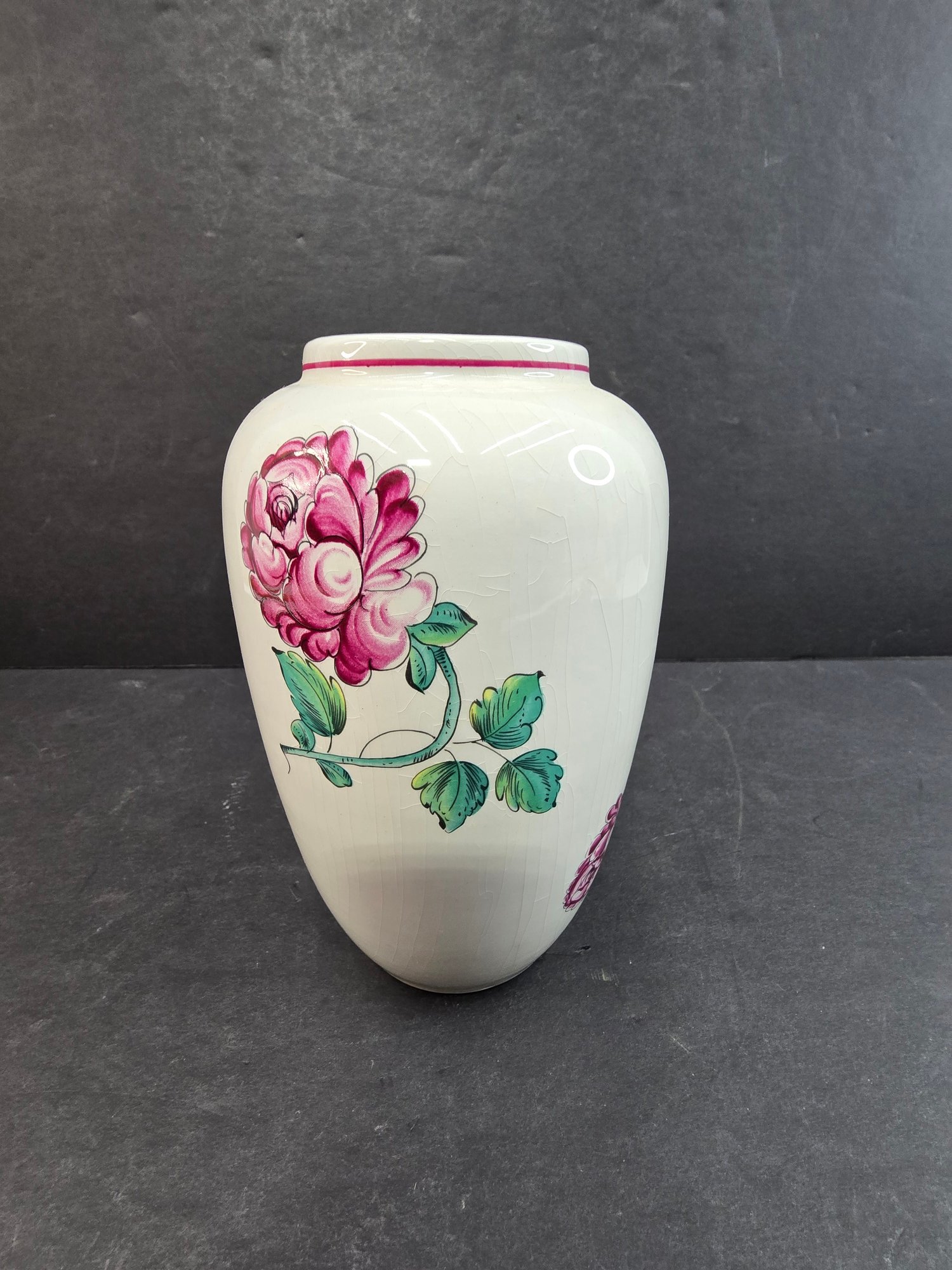 Tiffany And Co. Strasbourg Flower Porcelain Vase #75860 | Auctionninja.com
