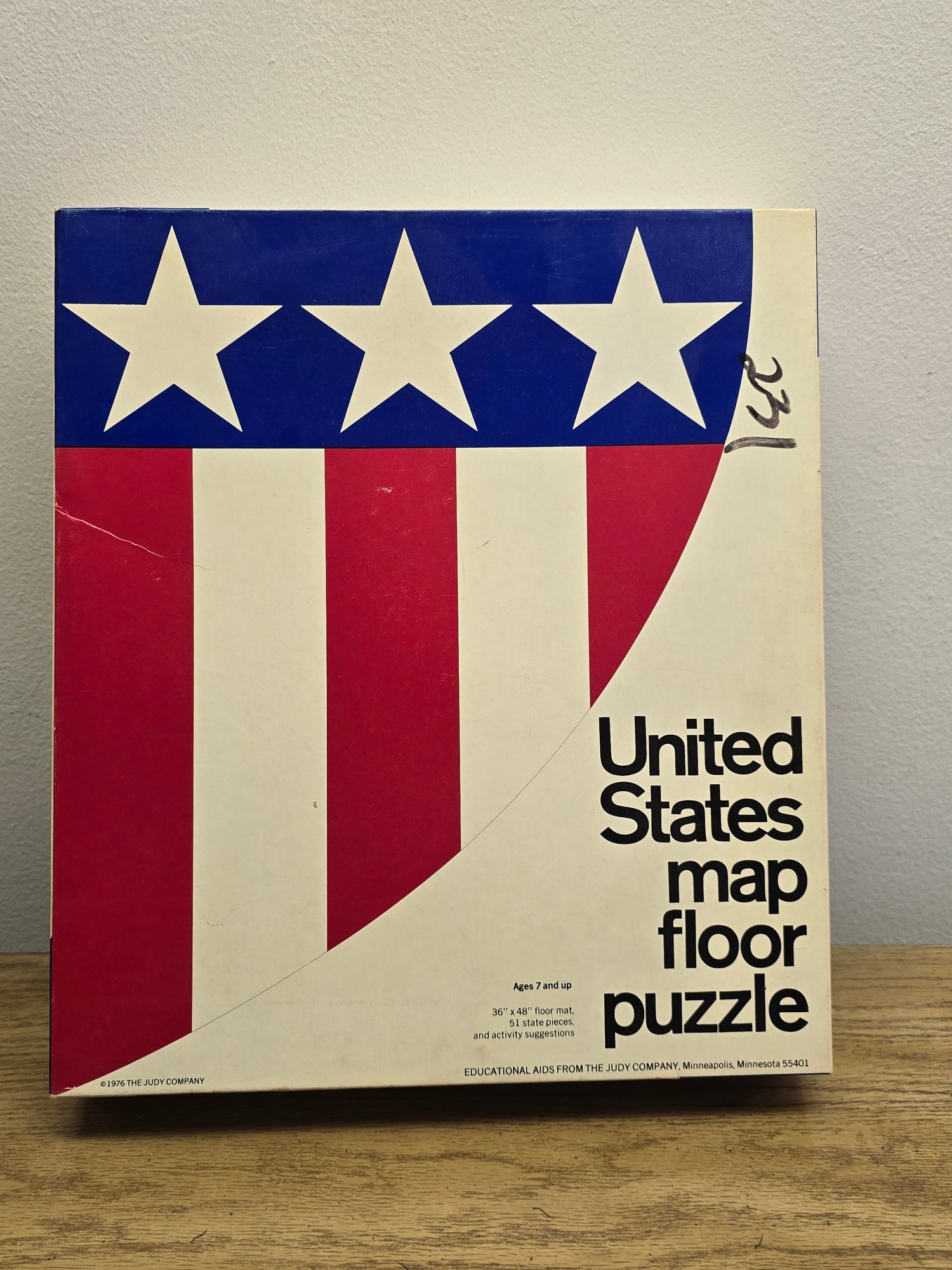 Vintage Judy Company, United States Map Floor Puzzle #75941 ...