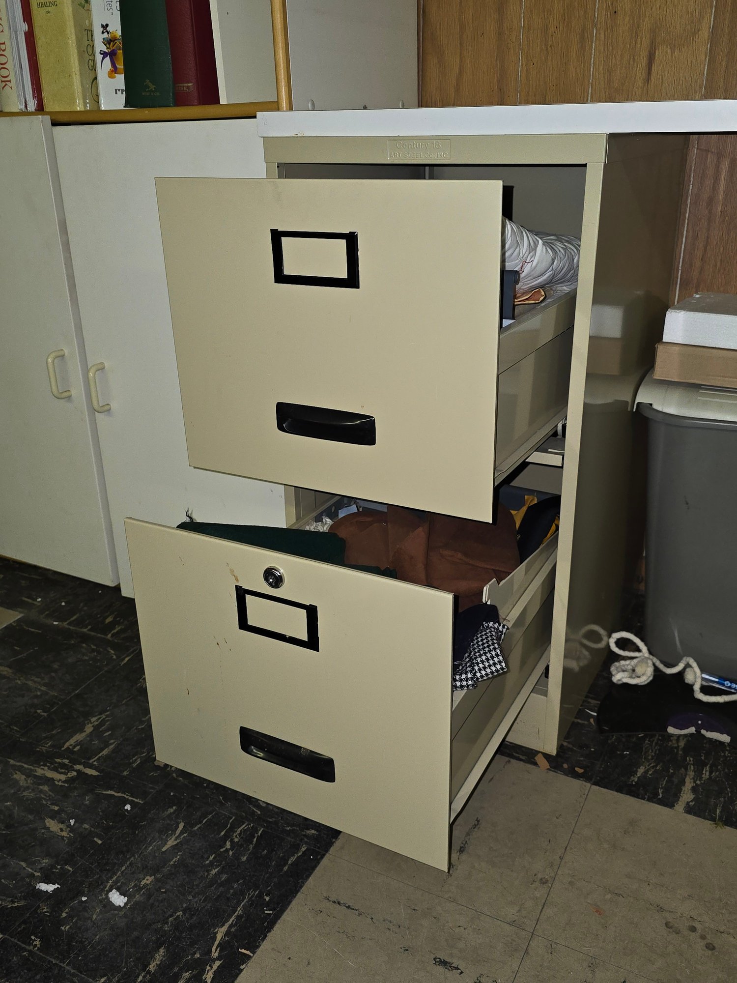 2 Drawer Metal Filing Cabinet #76950 | Auctionninja.com