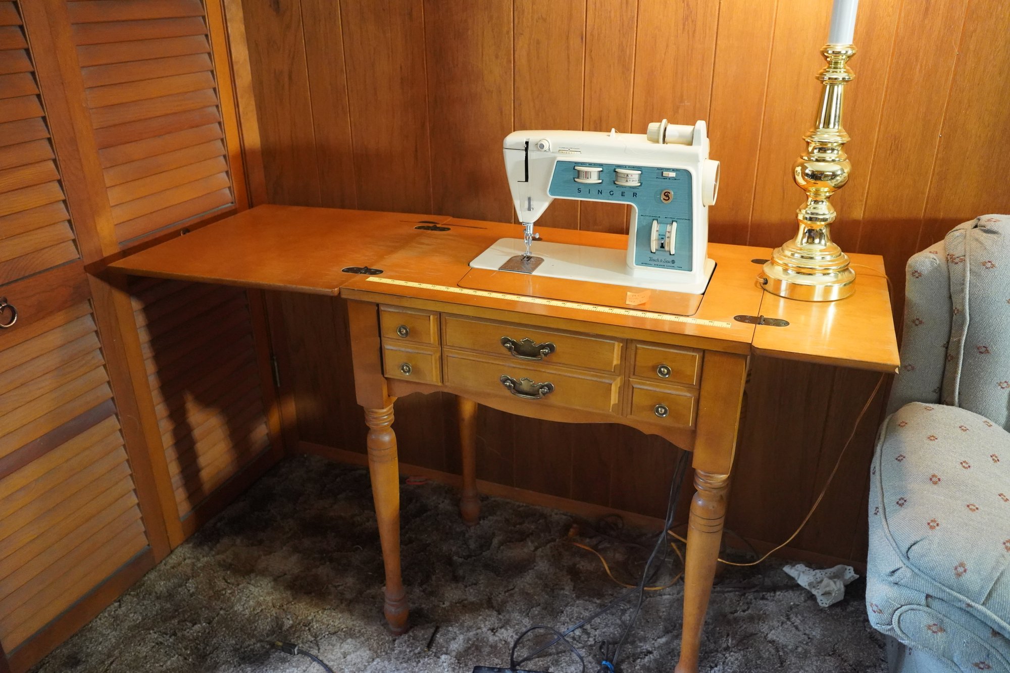 Vintage Singer Special Zig-zag Model 756 Sewing Machine Table #46364 ...