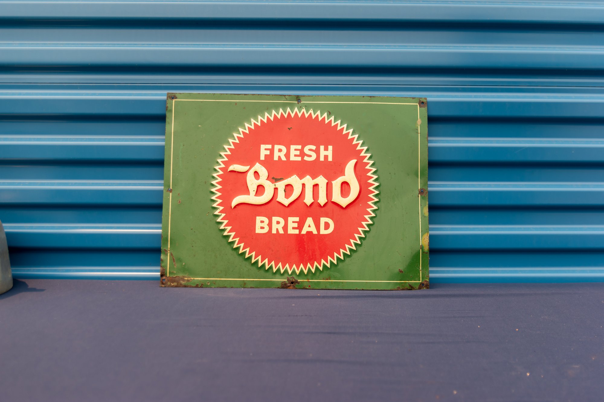 Antique Embossed Heavy Metal "fresh Bond Bread" Sign #45001 ...