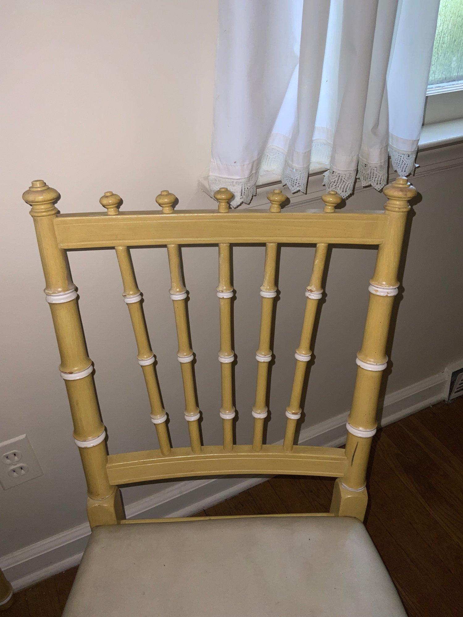 Thomasville Yellow Wooden Desk With Matching Chair #70729 ...