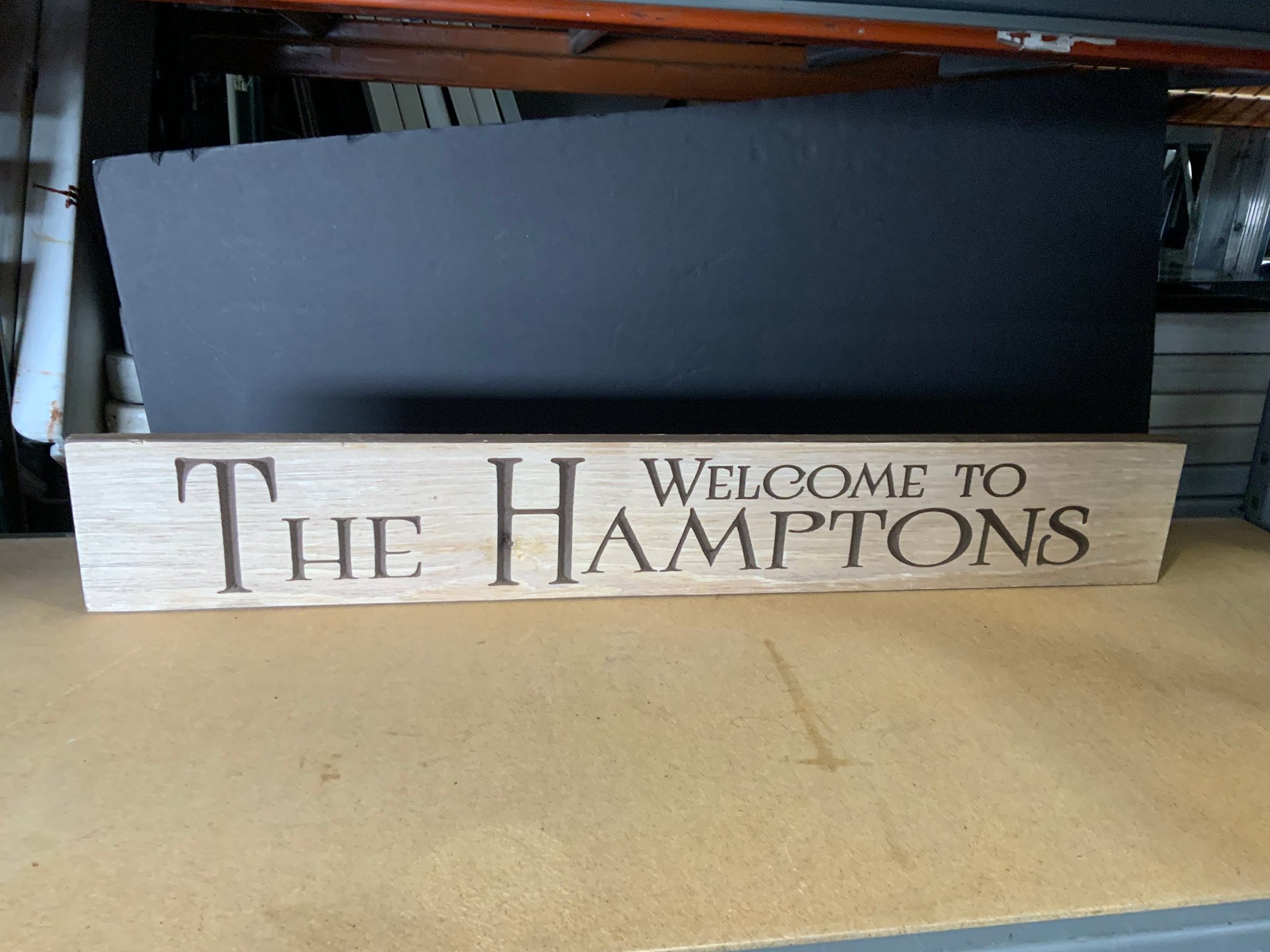 Wood Welcome To The Hamptons Sign #64032 | Auctionninja.com