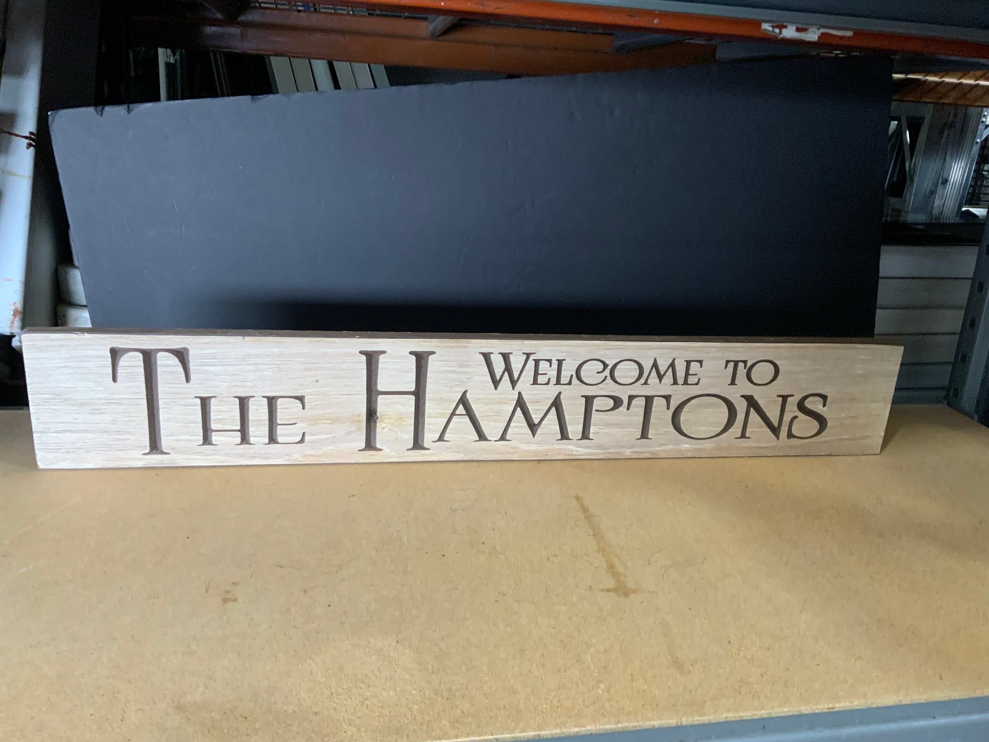 Wood Welcome To The Hamptons Sign #64032 | Auctionninja.com