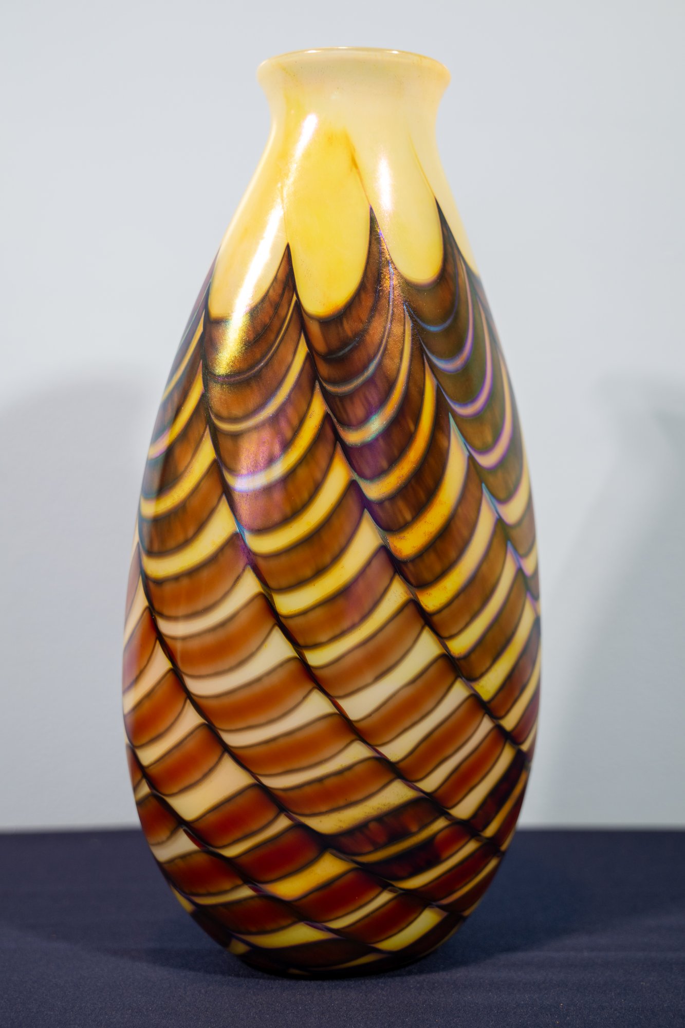 Vintage 1981 Rare Stephen Fellerman Signed Art Glass Vase #53443 ...