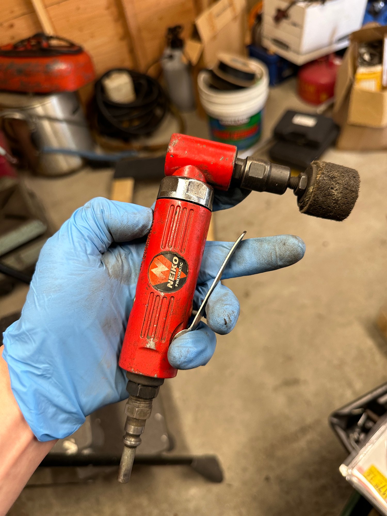 Neiko Pneumatic Air Die Grinder - 25,000 RPM, Right Angle Head, Lever ...