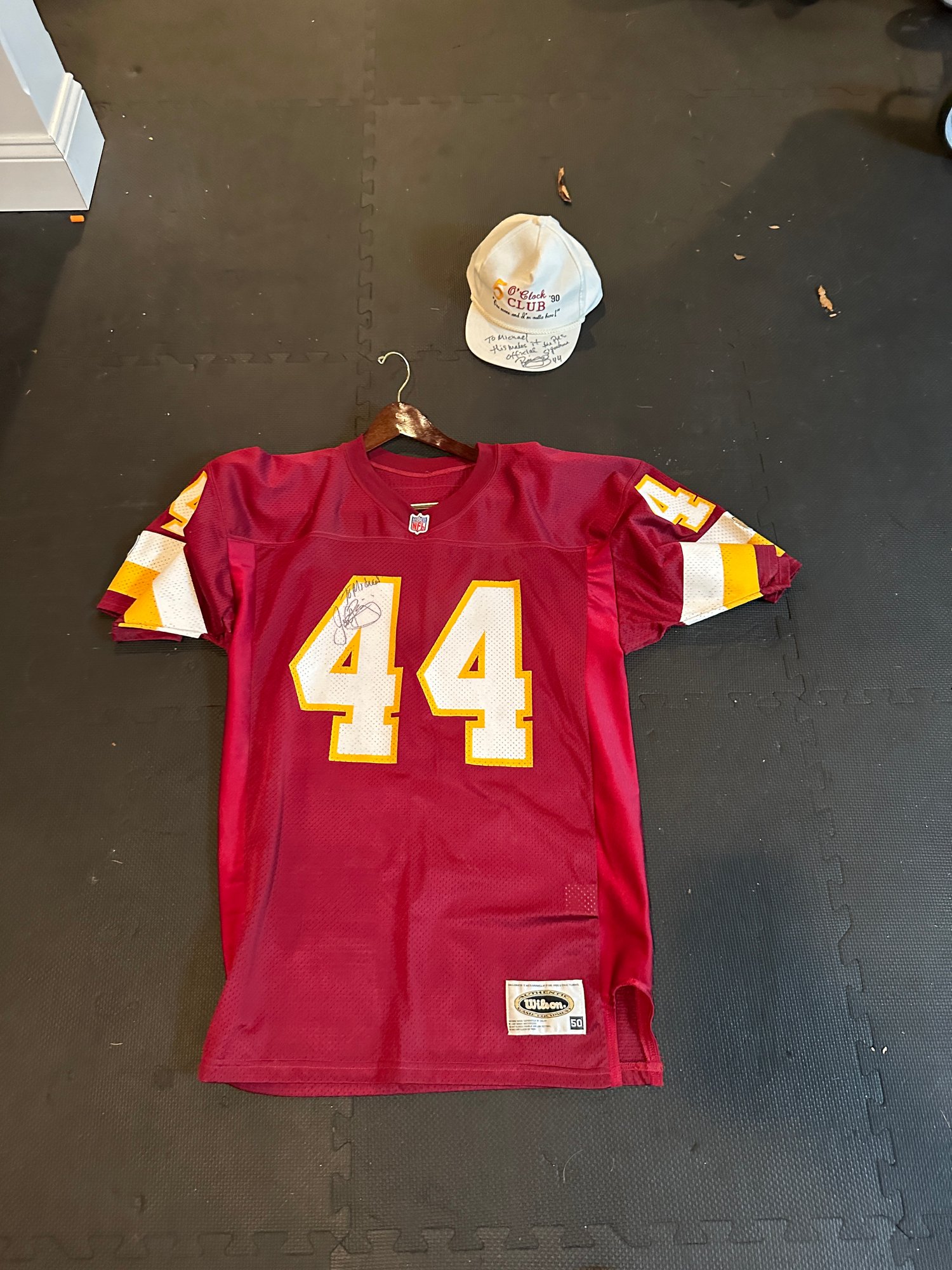 Jersey And Hat Signed By John Riggins. Worn On Madden TV Show #2791 ...