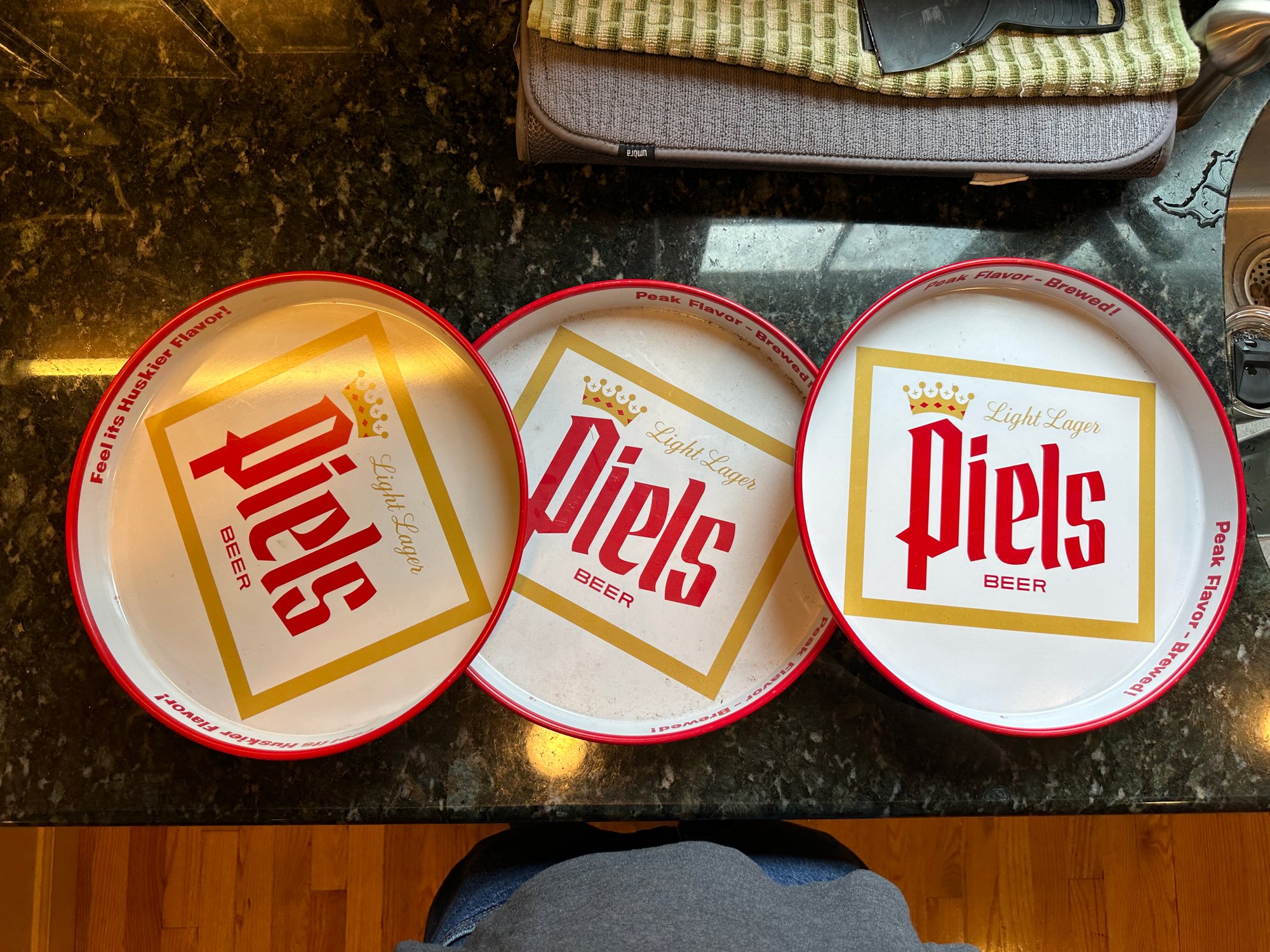 Set Of 3 Piels Light Lager Beer 1963 Vintage Beer Tray #8818 ...