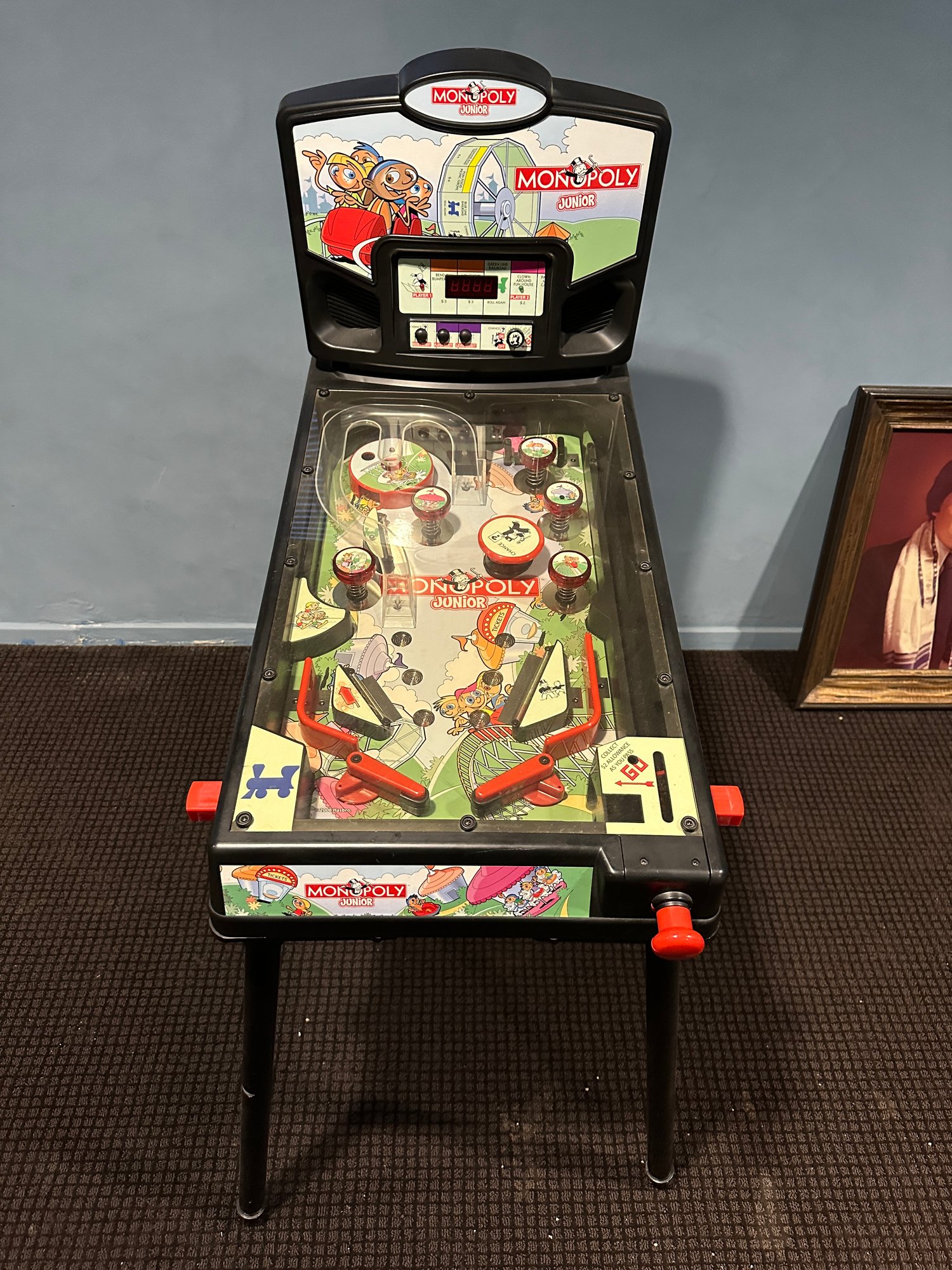 FUNRISE Monopoly Junior Tabletop Pinball Machine #19750 | Auctionninja.com