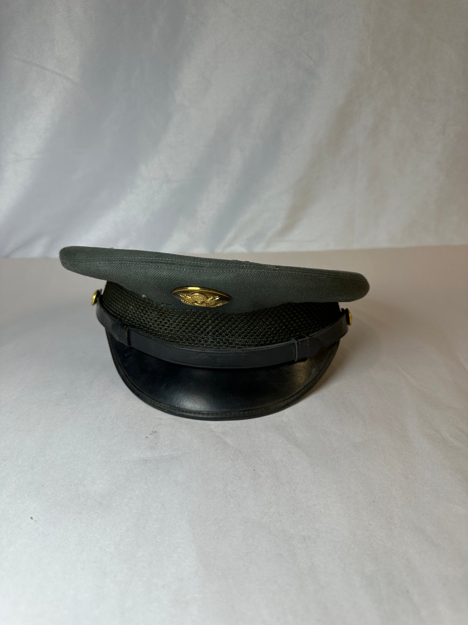 Vintage US Military Army Officer Dress Hat Cap Size 7- (bOX M6-02 ...