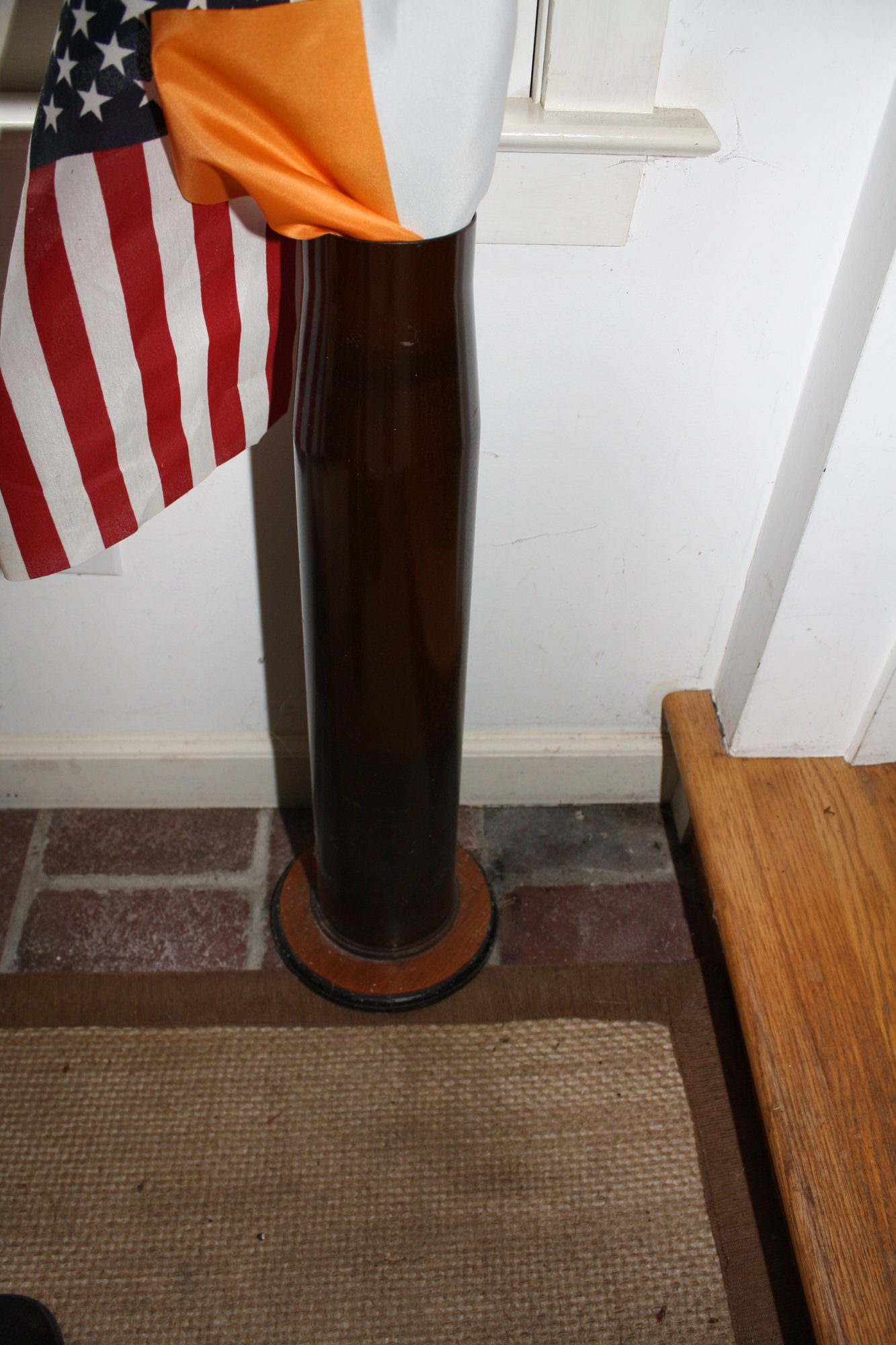 Vintage Brass Artillery Shell Casing Umbrella Stand #32763 ...