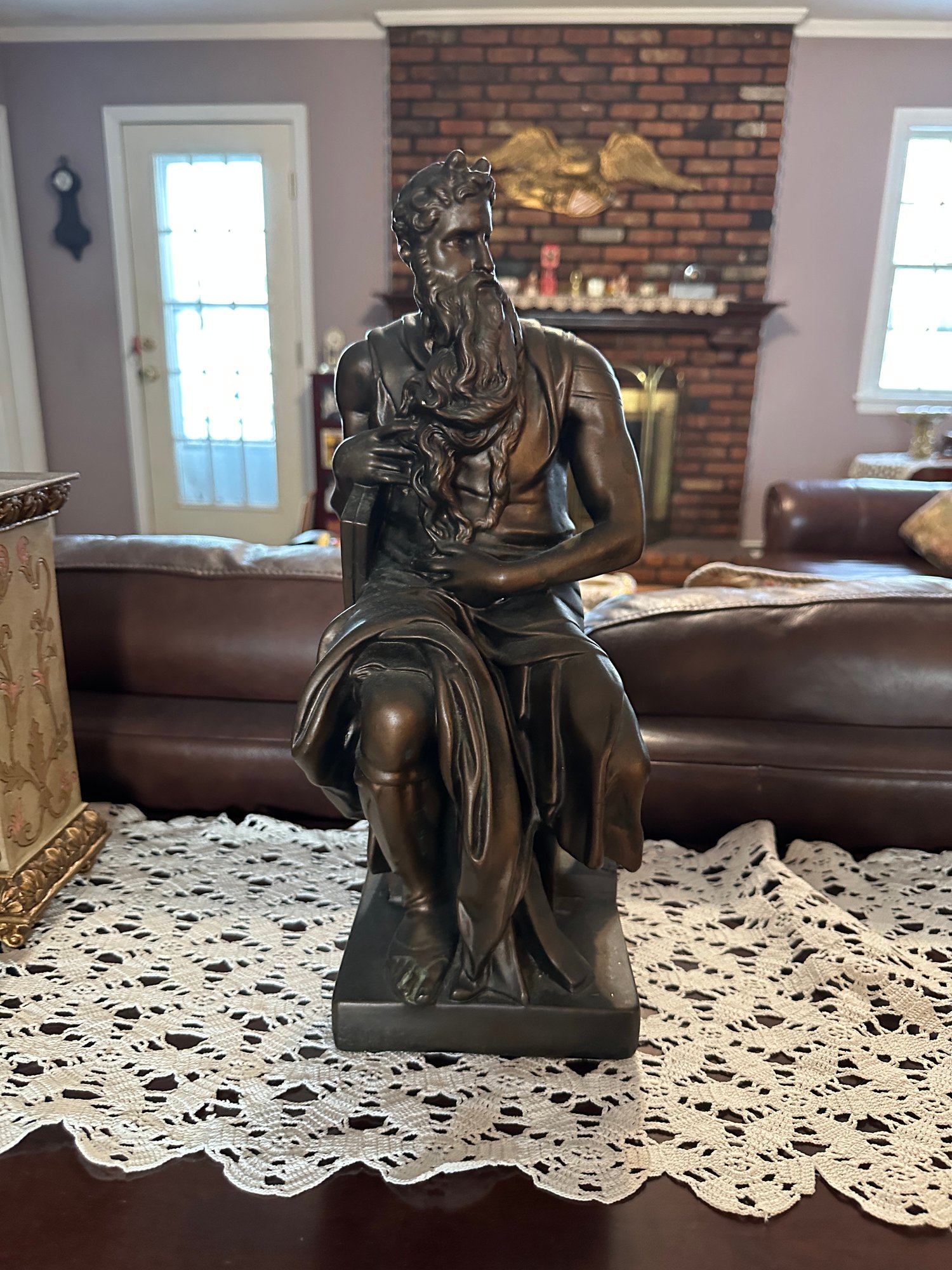 Alexander Backer Moses Di Michelangelo Sculpture #20514 | Auctionninja.com