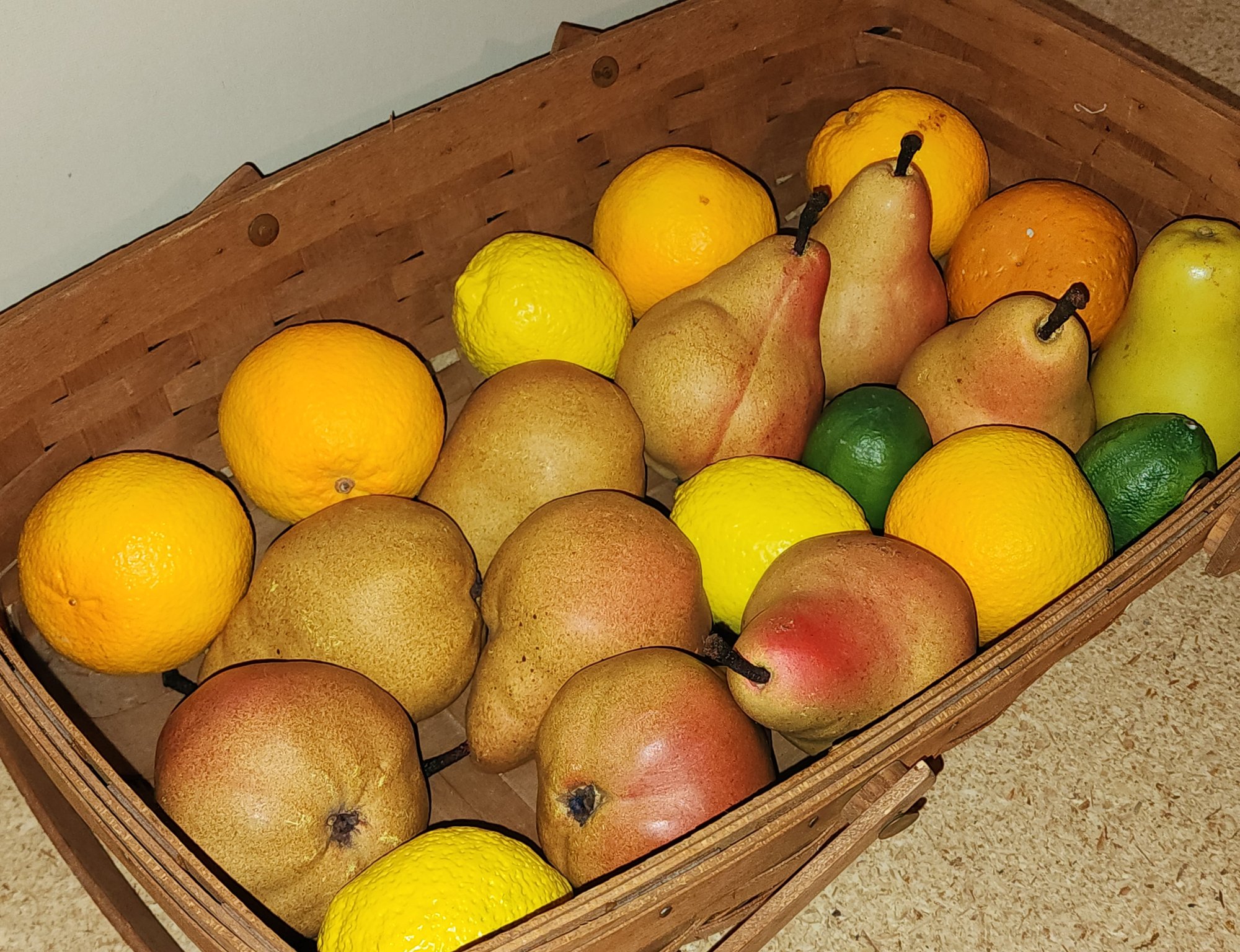 Large Assortment Of Weighted Fruit Examples With LONGABERGER Handmade ...