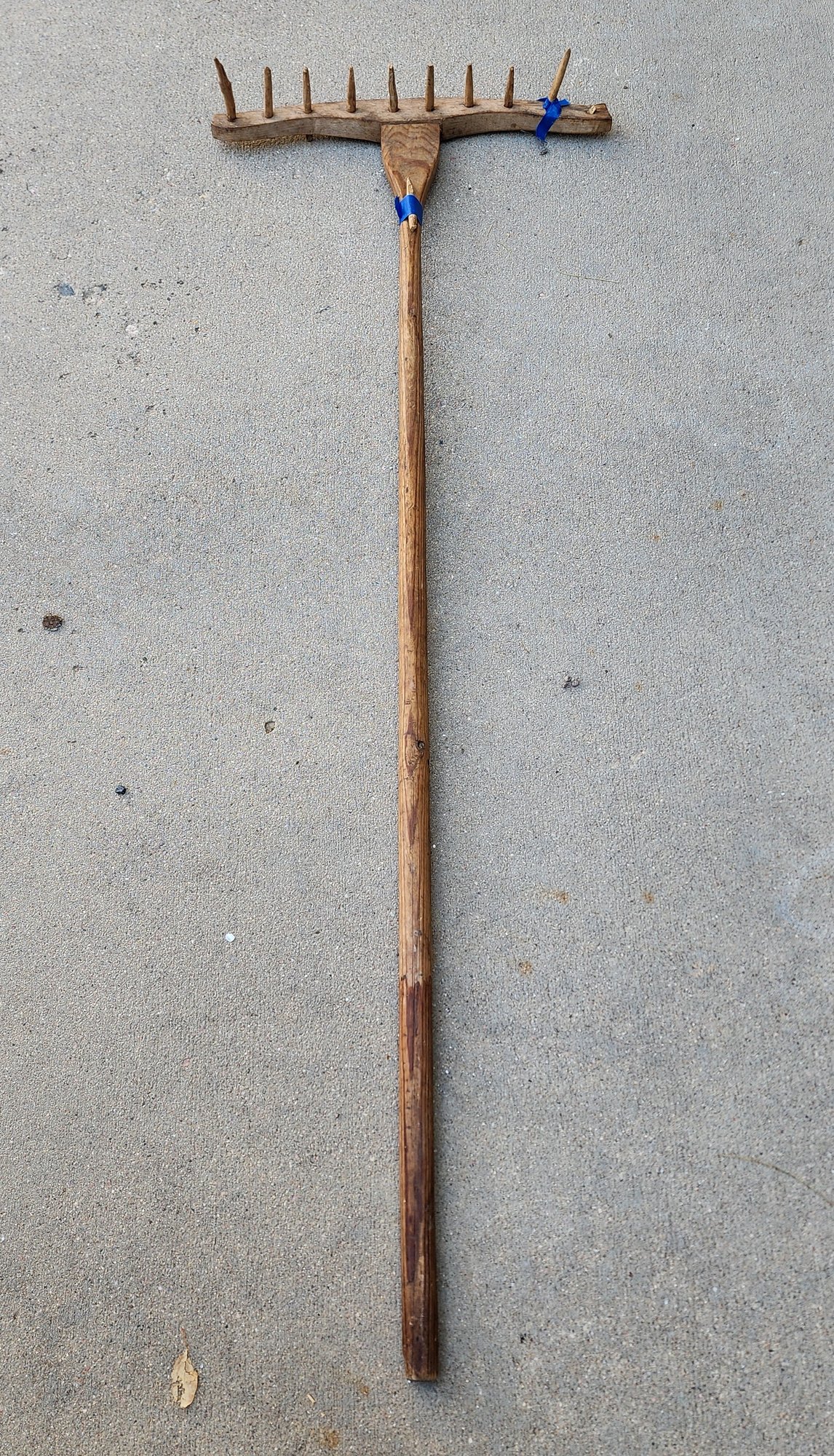 Antique Primitive Handmade Lawn And Garden Farm Wooden Rake #20929 ...