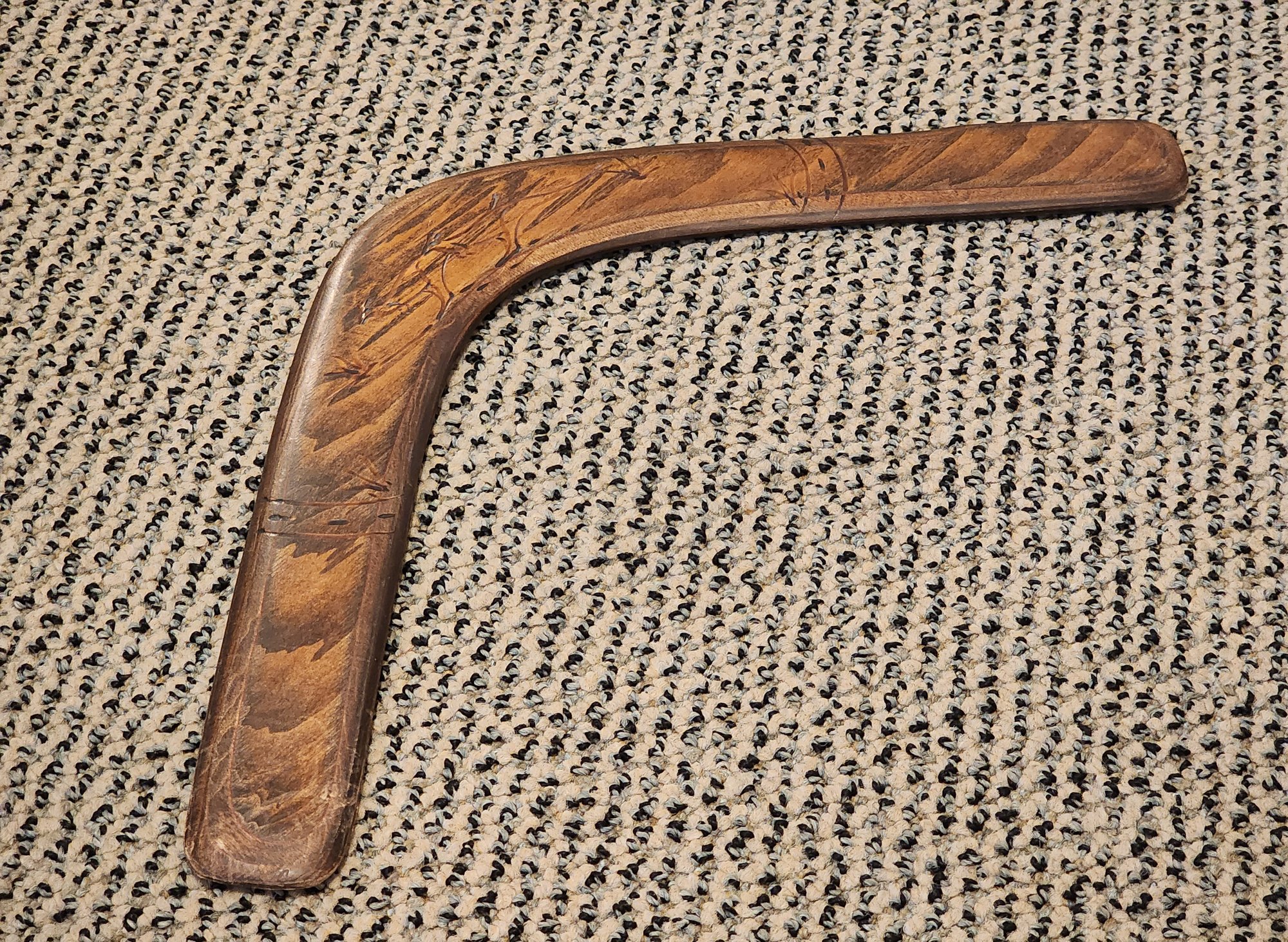 Vintage BUSHLAND Wooden Boomerang #21442 | Auctionninja.com