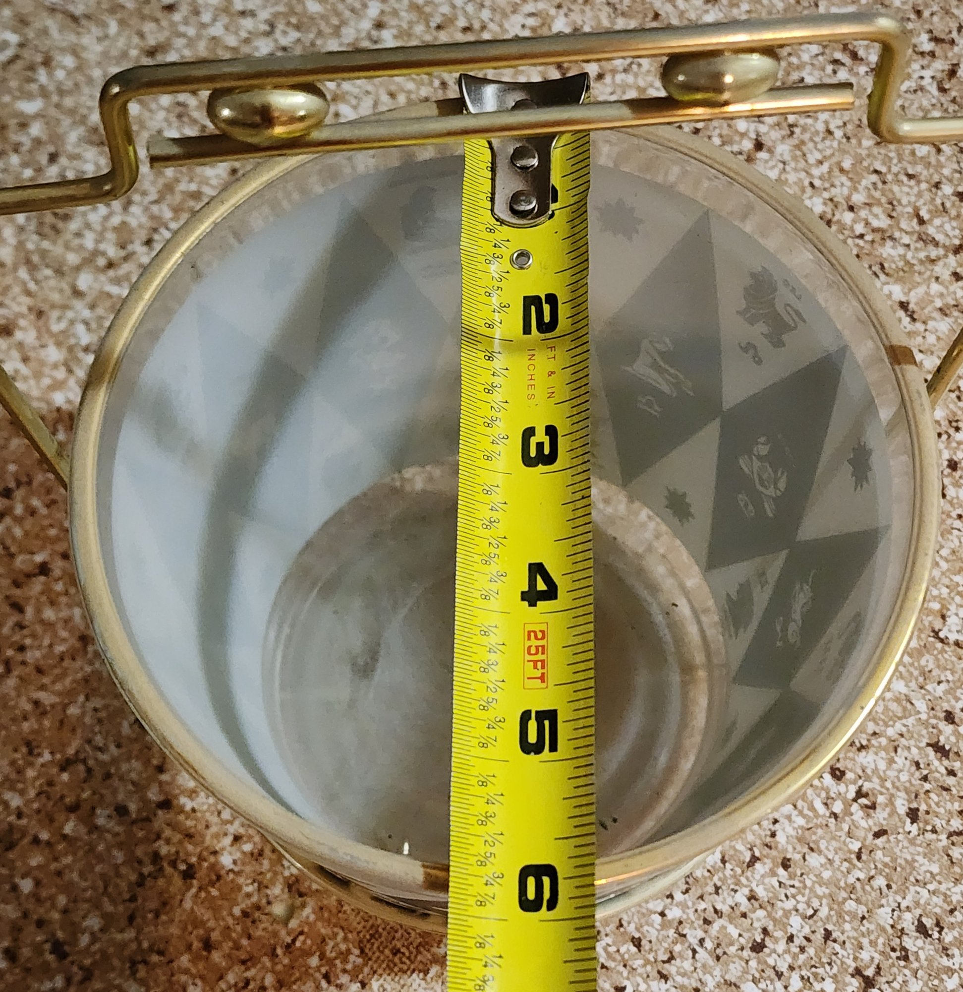 Mid Century Modern Glass ZODIAC SIGN Theme Ice Bucket System #22092 ...