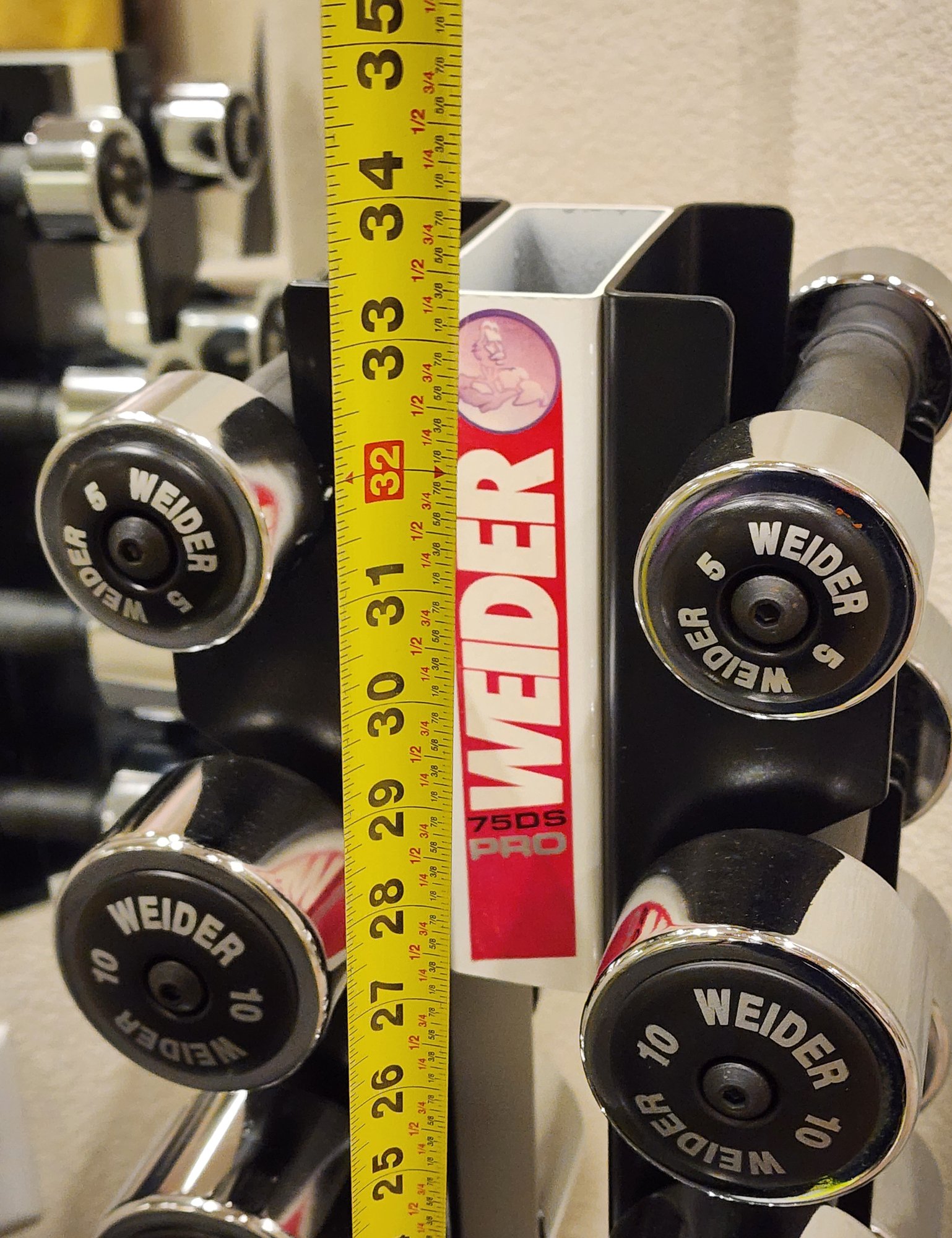 WEIDER 75DS Pro Barbell System With Stand #22897 | Auctionninja.com