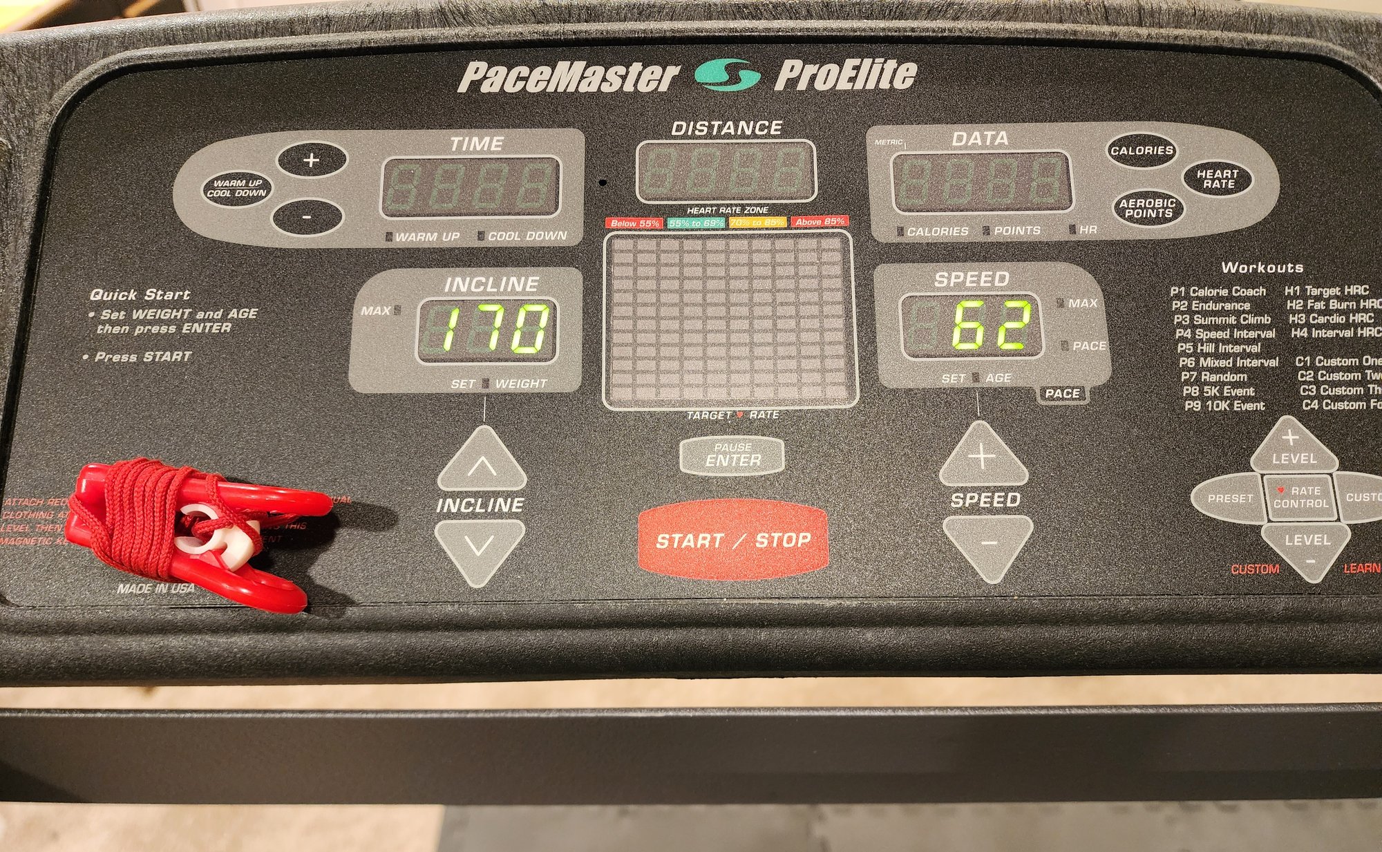 PACEMASTER Pro Elite Runner's Treadmill Exercise Gym Equipment #22905 ...