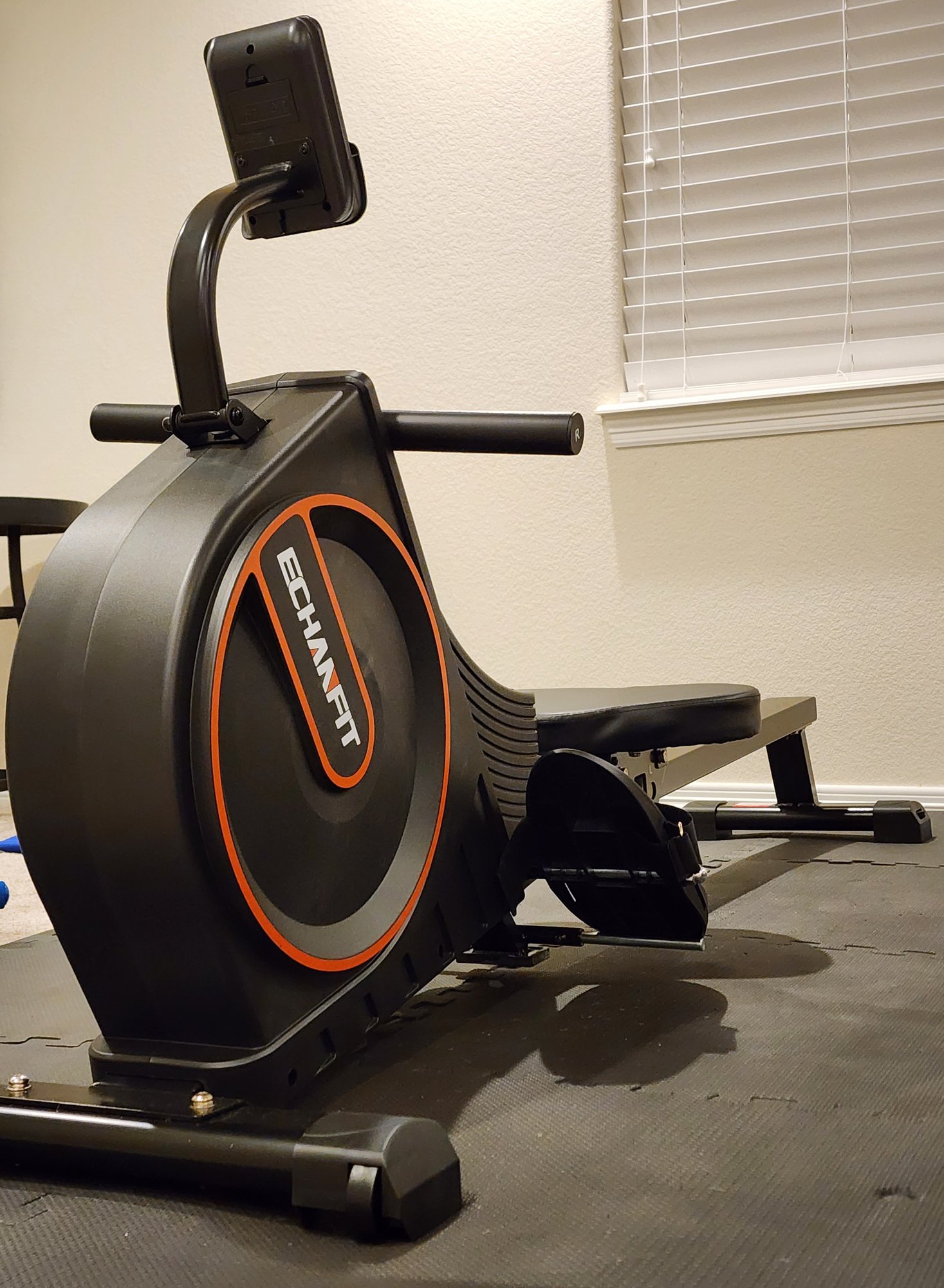 ECHANFIT Magnetic Rower Rowing Machine For Home Use Foldable W/16 Level ...