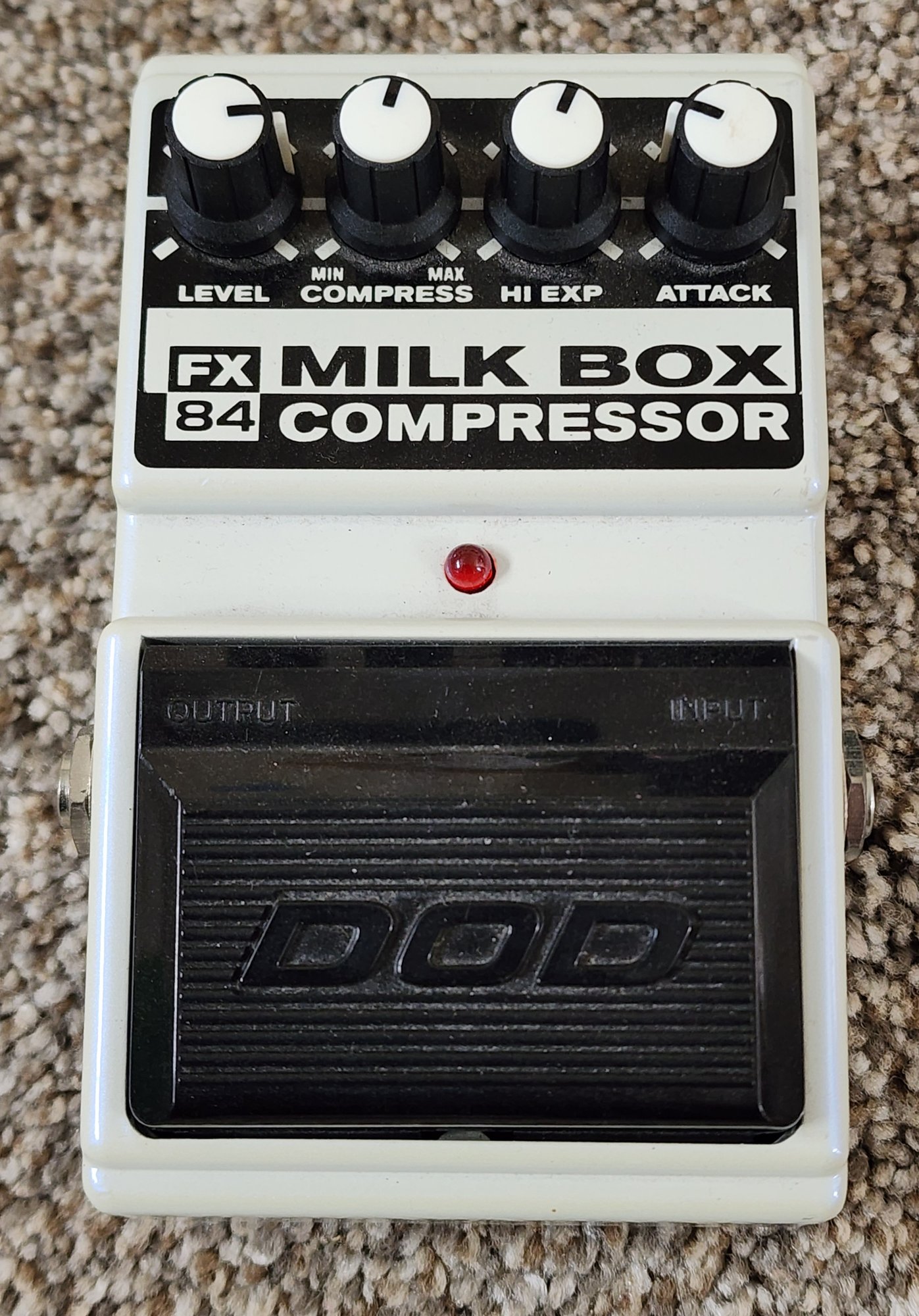 Vintage DOD Milk Box Compressor FX84 White 1990s Guitar Accessory ...