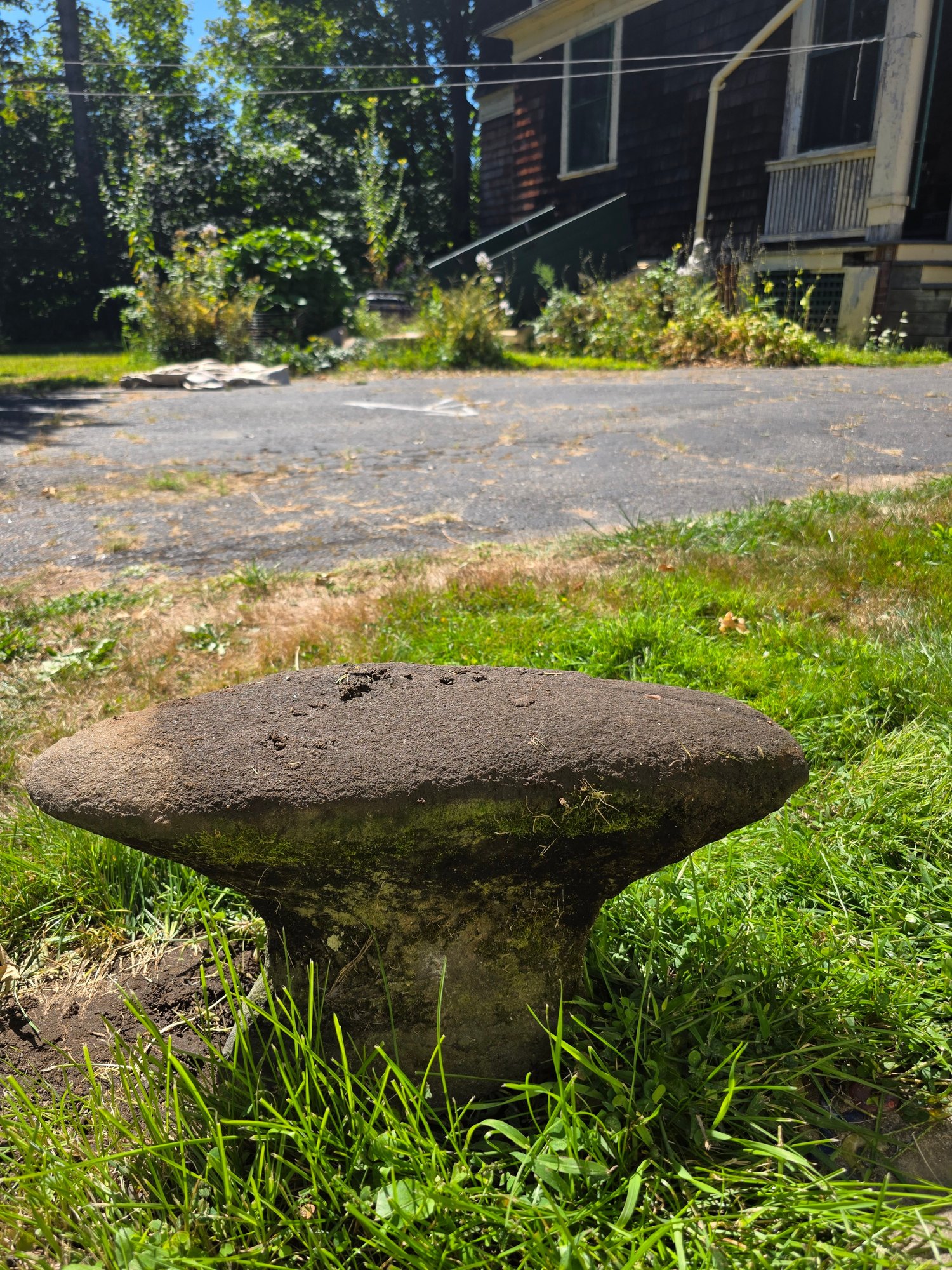 Large And Heavy Antique Stone Anvil #6079 | Auctionninja.com