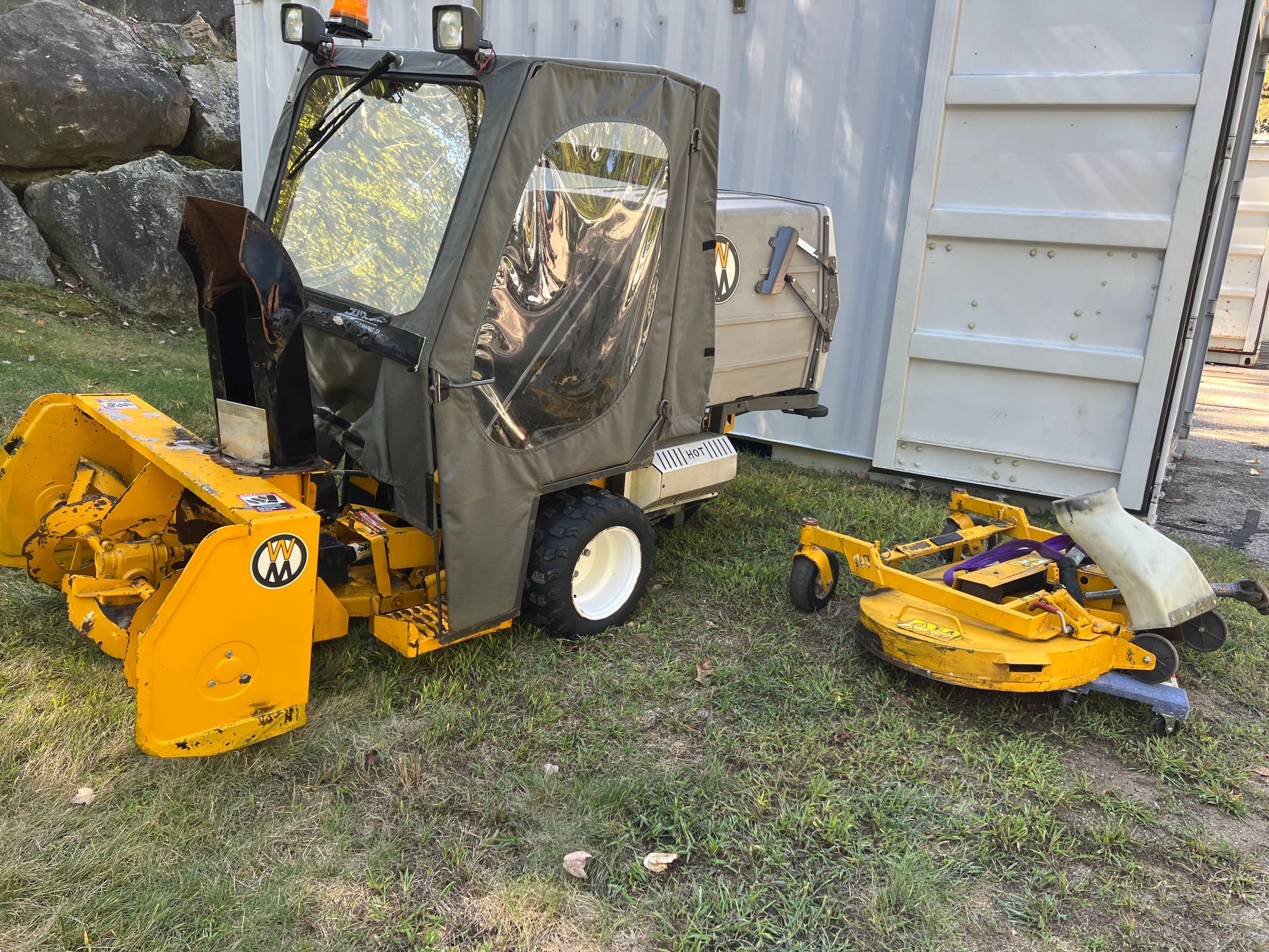 3 - WALKER MOWER MTGHS, COMES WITH: DECK/ENCLOSURE/SNOWBLOWER) OVER ...