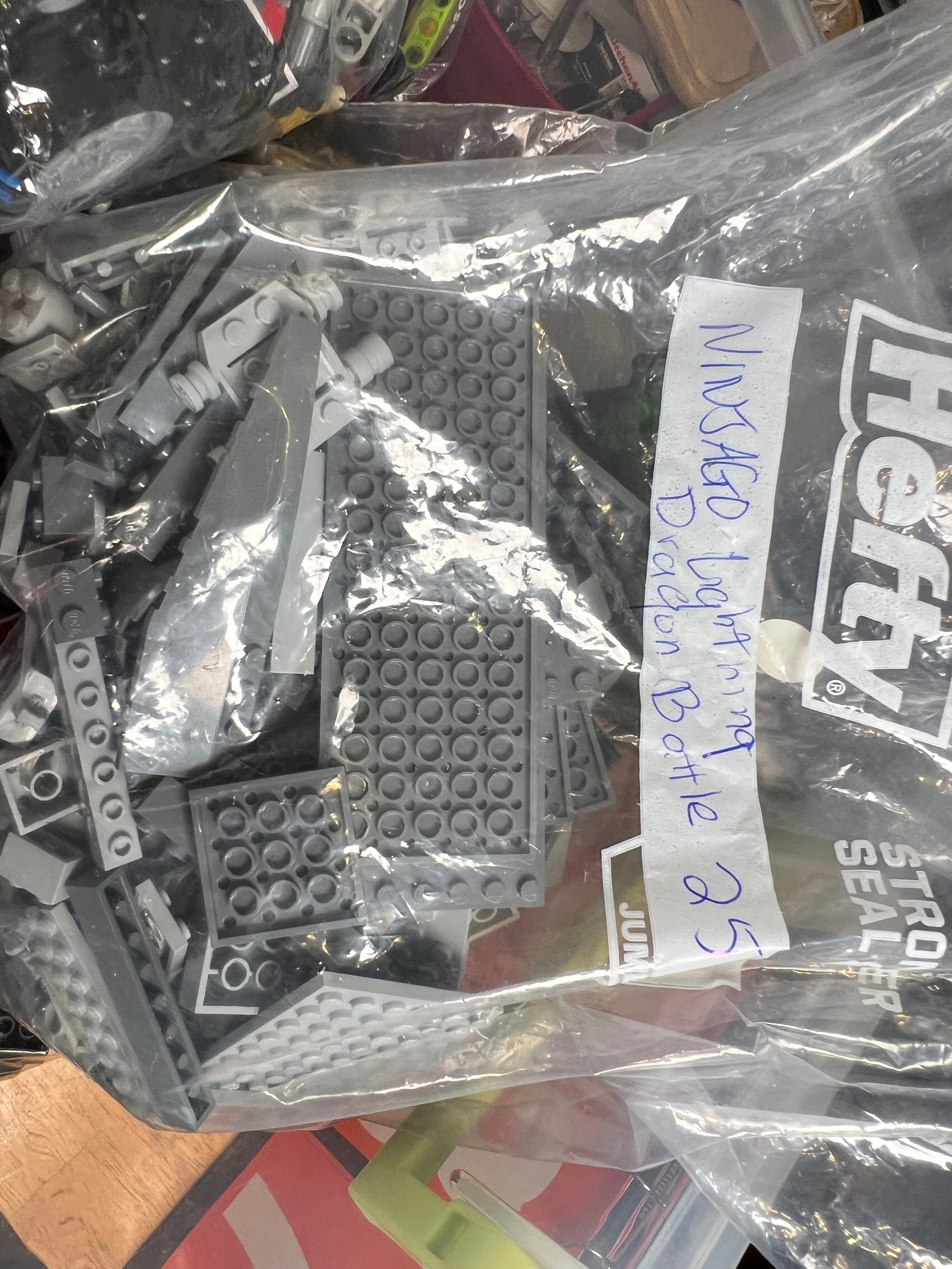 237 - HUGE BIN FULL OF LEGO LEGOS W/ EMPTY LEGO CASE AND ASSORTED TOYS ...