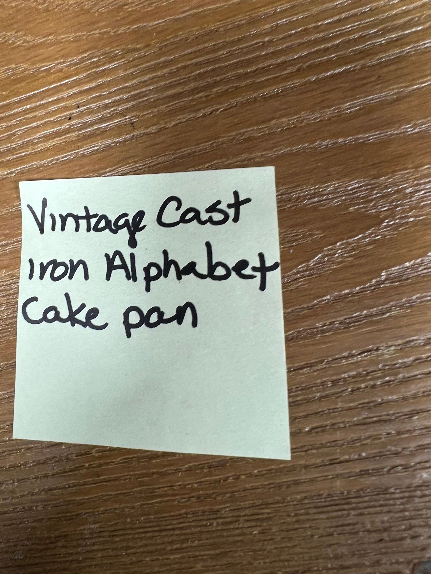 195 - CAST IRON ALPHABET CAKE PAN #26533 | Auctionninja.com
