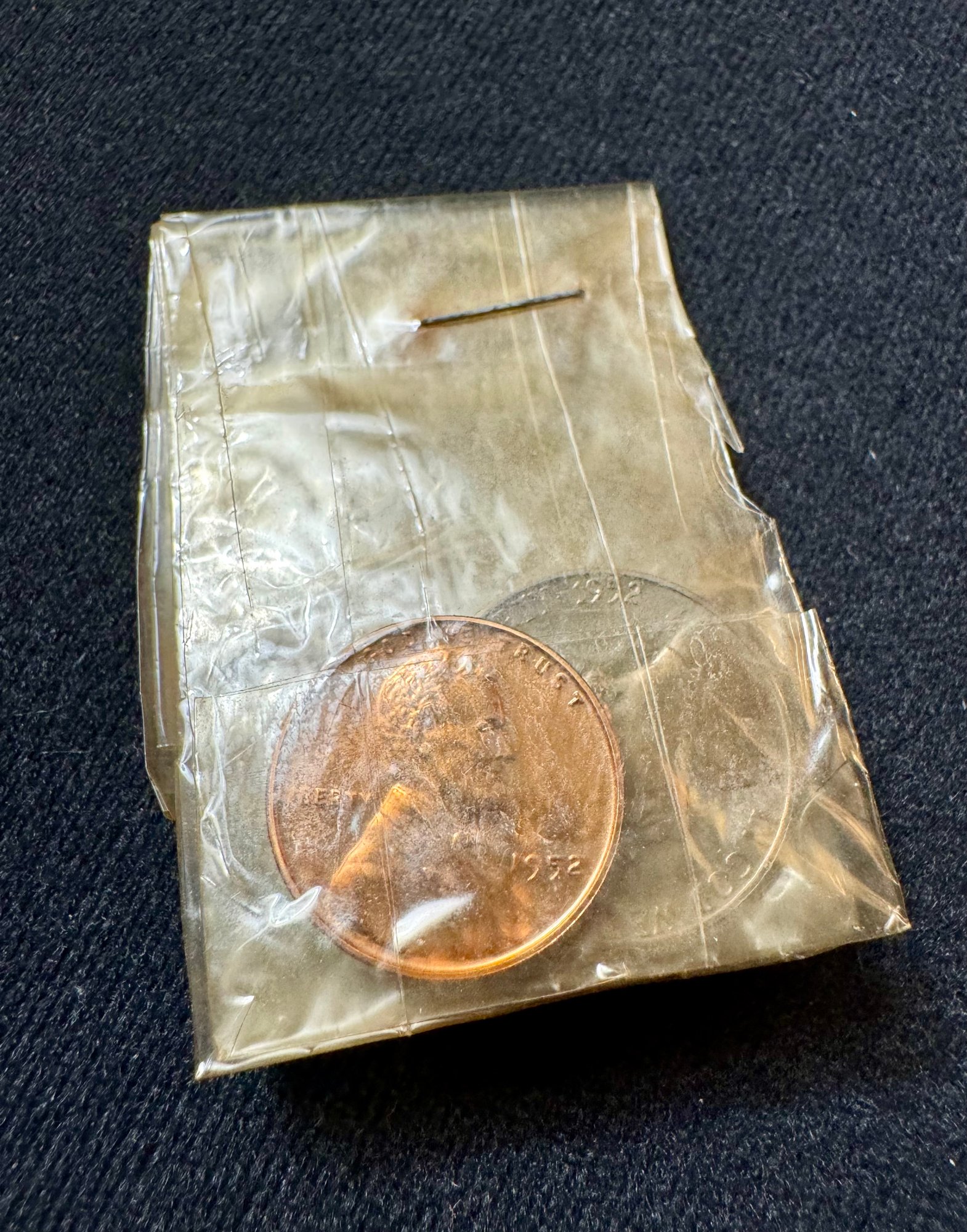 Rare 1952 United States Silver Proof Set In Original Plastic Wrapper ...