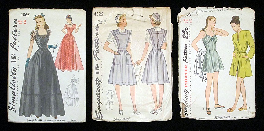 LATE ADDITION: EIGHT VINTAGE SIMPLICITY SEWING PATTERNS FOR WOMEN'S ...