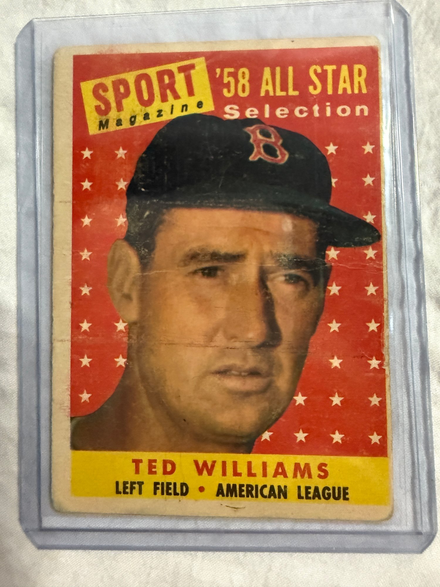 1958 Topps Ted Williams All Star #485 #5604 | Auctionninja.com