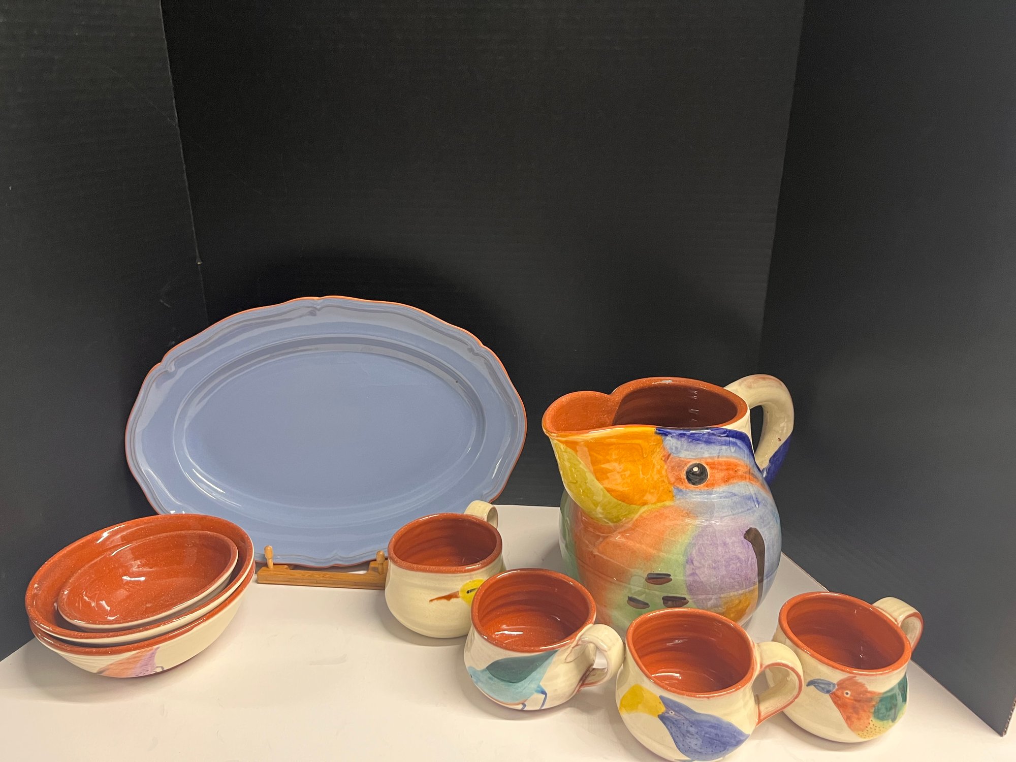 Stone Ware Set 9 Pieces #2634 | Auctionninja.com