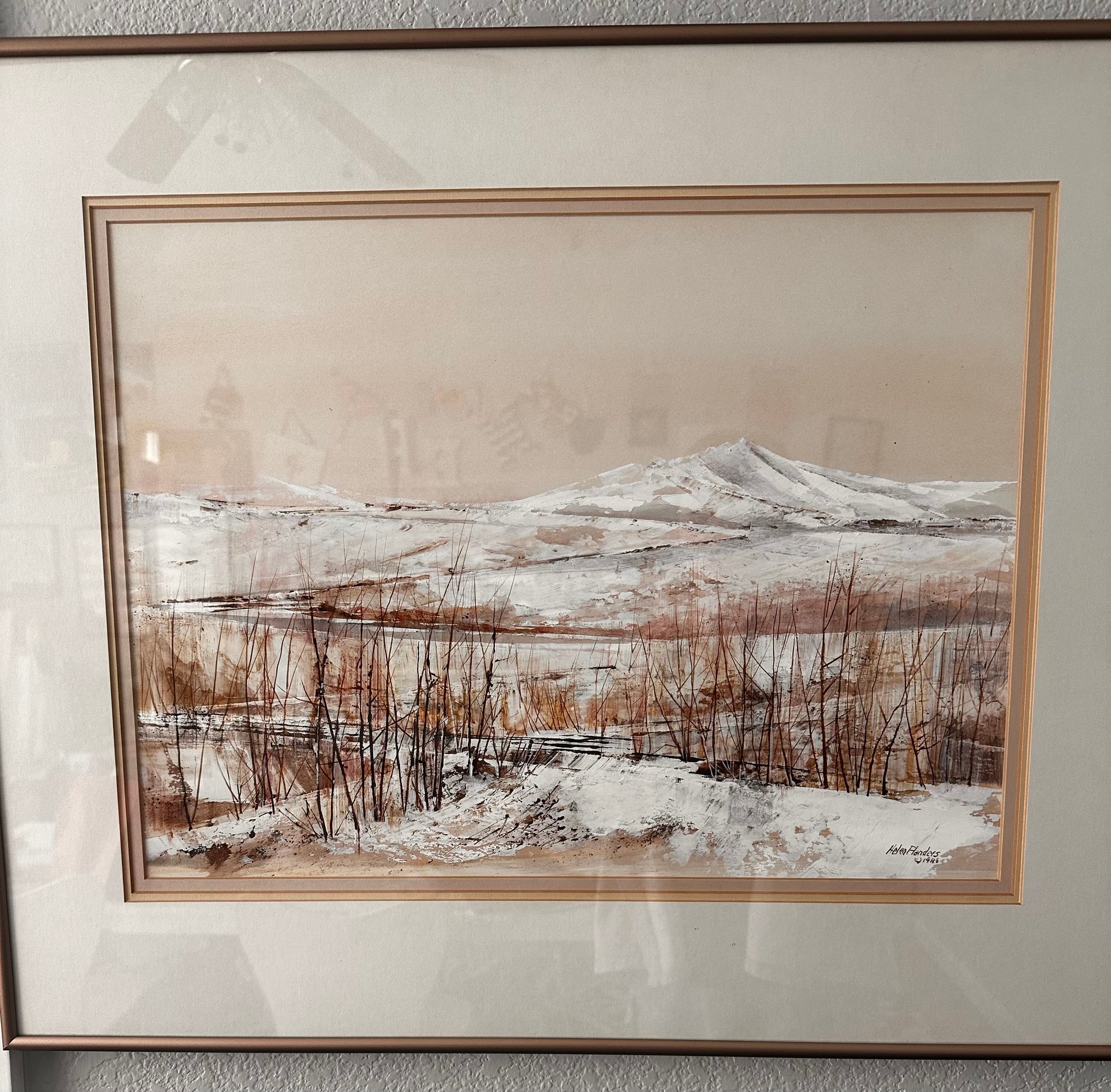 Framed Watercolor By Helen Flanders #2591 | Auctionninja.com