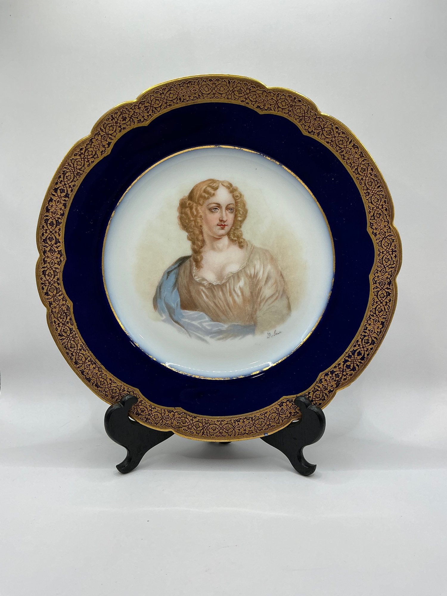 1. Louis XIV SEVRES Chateau De Tuileries Cabinet Portrait Plates Signed ...