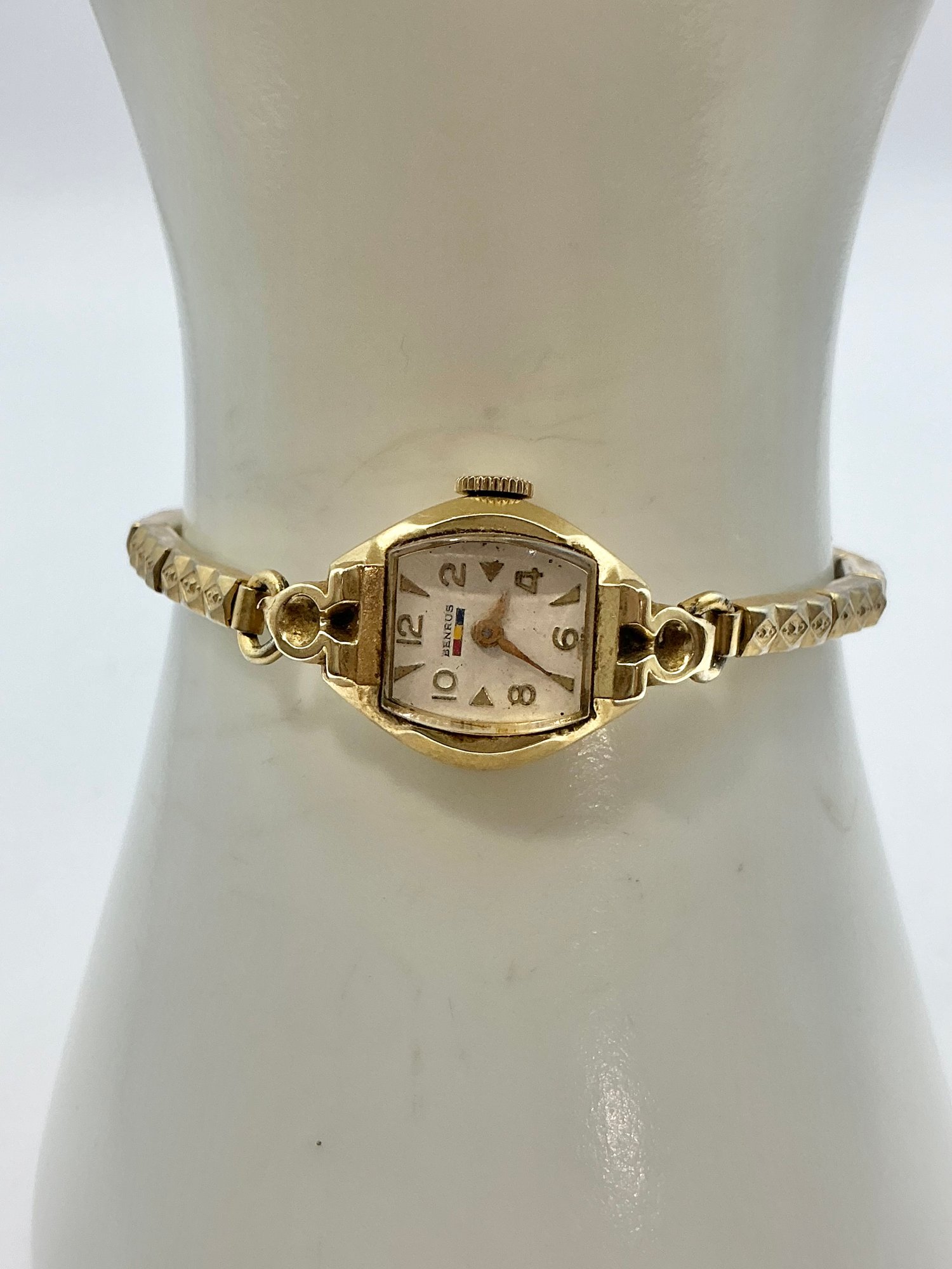 Vintage Bernus 14k Gold Case Ladies Wrist Watch 17 Jewels #1648 ...