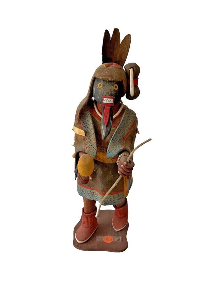 51. Hand Made Hopi Kachina Grandmother "Chakwaina Sho-adta" By C.Carl.M, AZ #1681 | Auctionninja.com