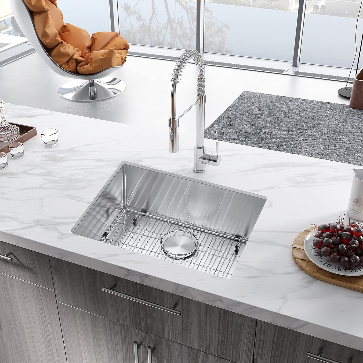 **Brand New** ATTOP 18-Gauge Stainless Steel 23" 0-hole Single Bowl ...