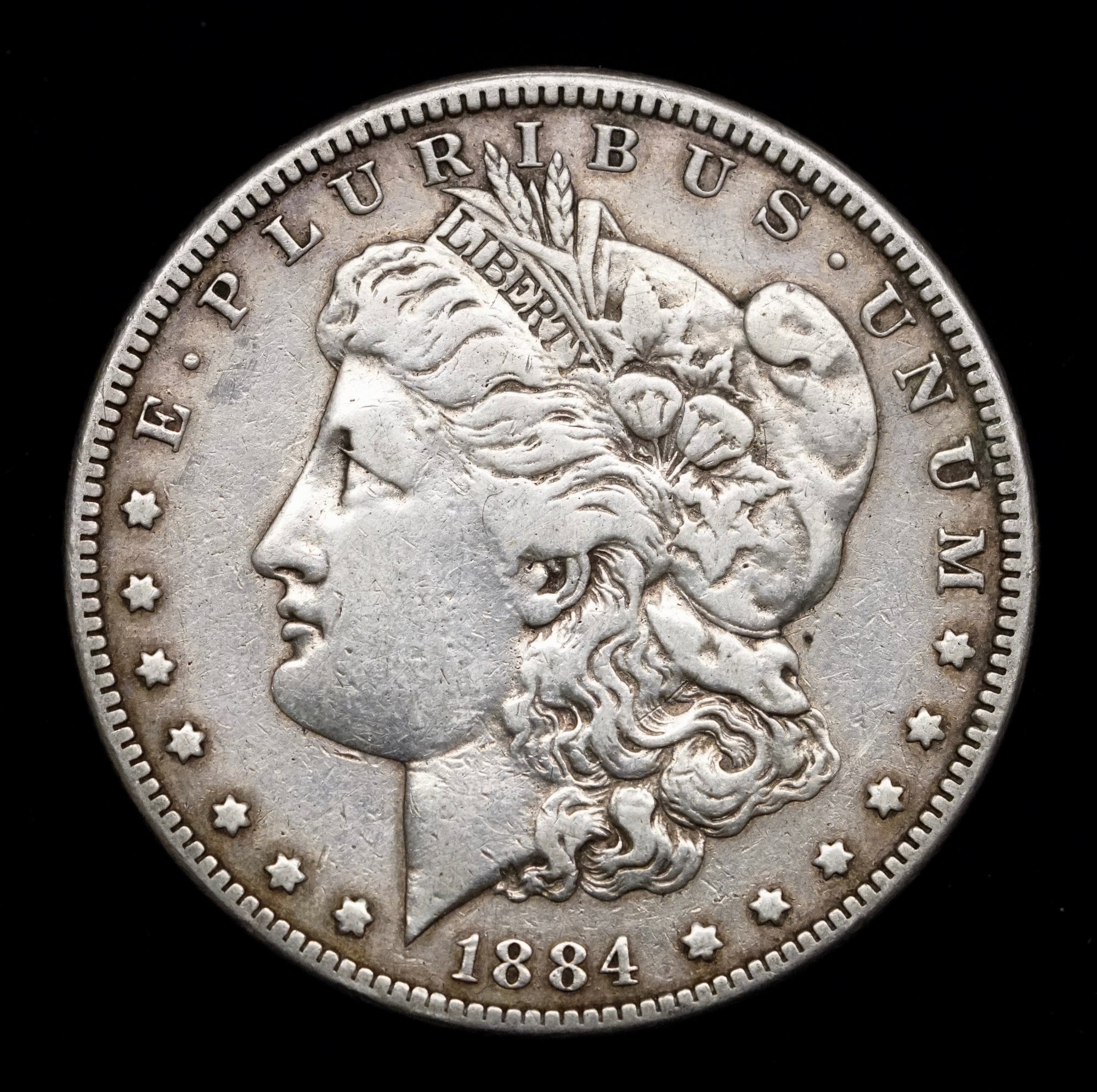 1884 Morgan Sliver Dollar #1629 | Auctionninja.com