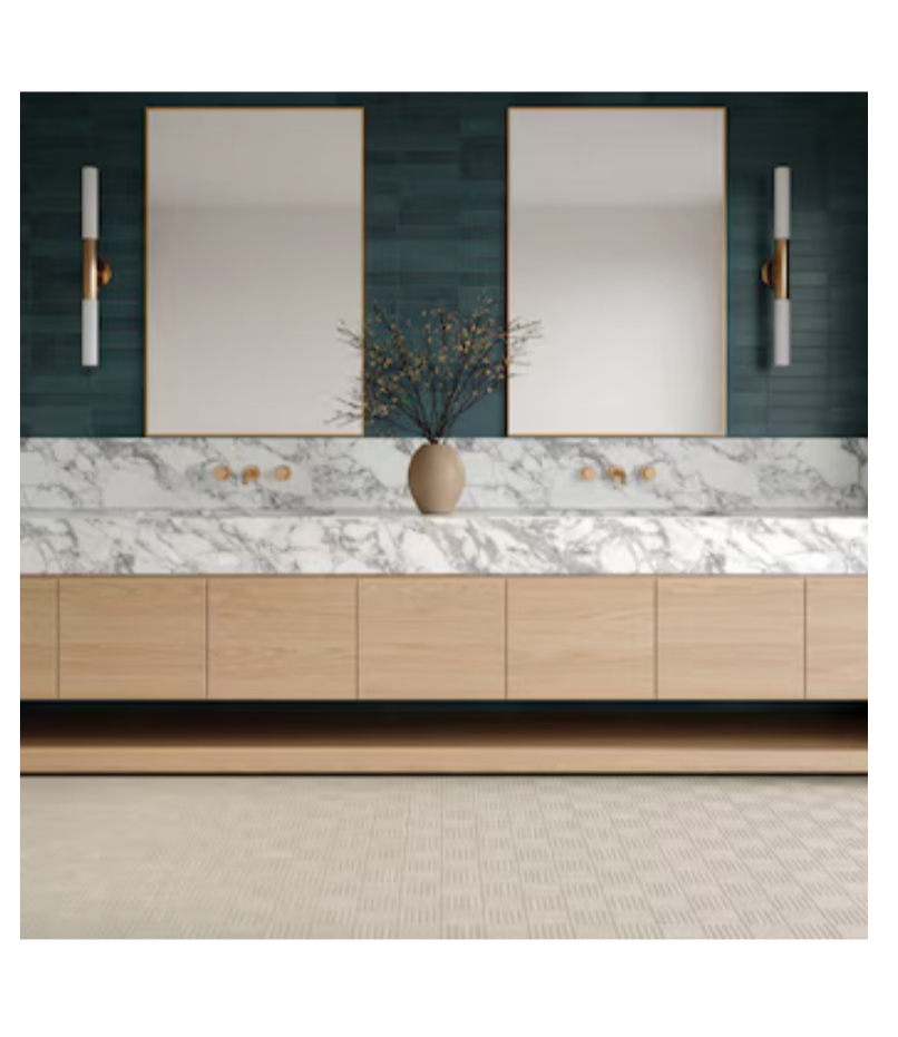 * New * Bedrosian Makoto Midori Green 2x10 Matte Ceramic Subway Floor ...