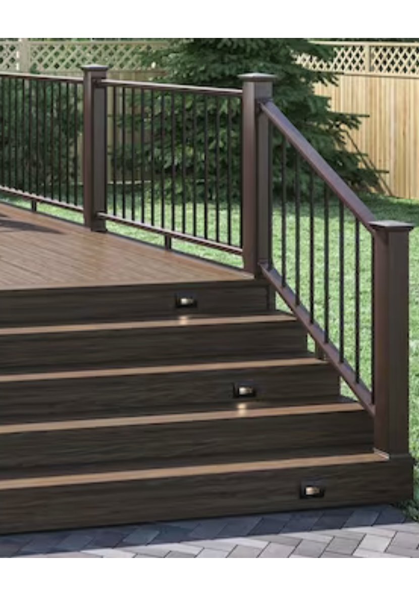 Deckorators Grab And Go 6-ft X 36-in Brown Composite Deck Stair Rail Kit Item Model #408515 ...
