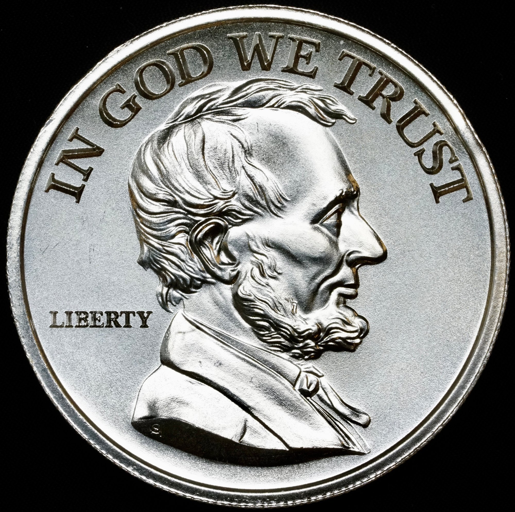 Rare Abraham Lincoln Pure Silver Intaglio Mint 2 Troy Oz. #3249 ...
