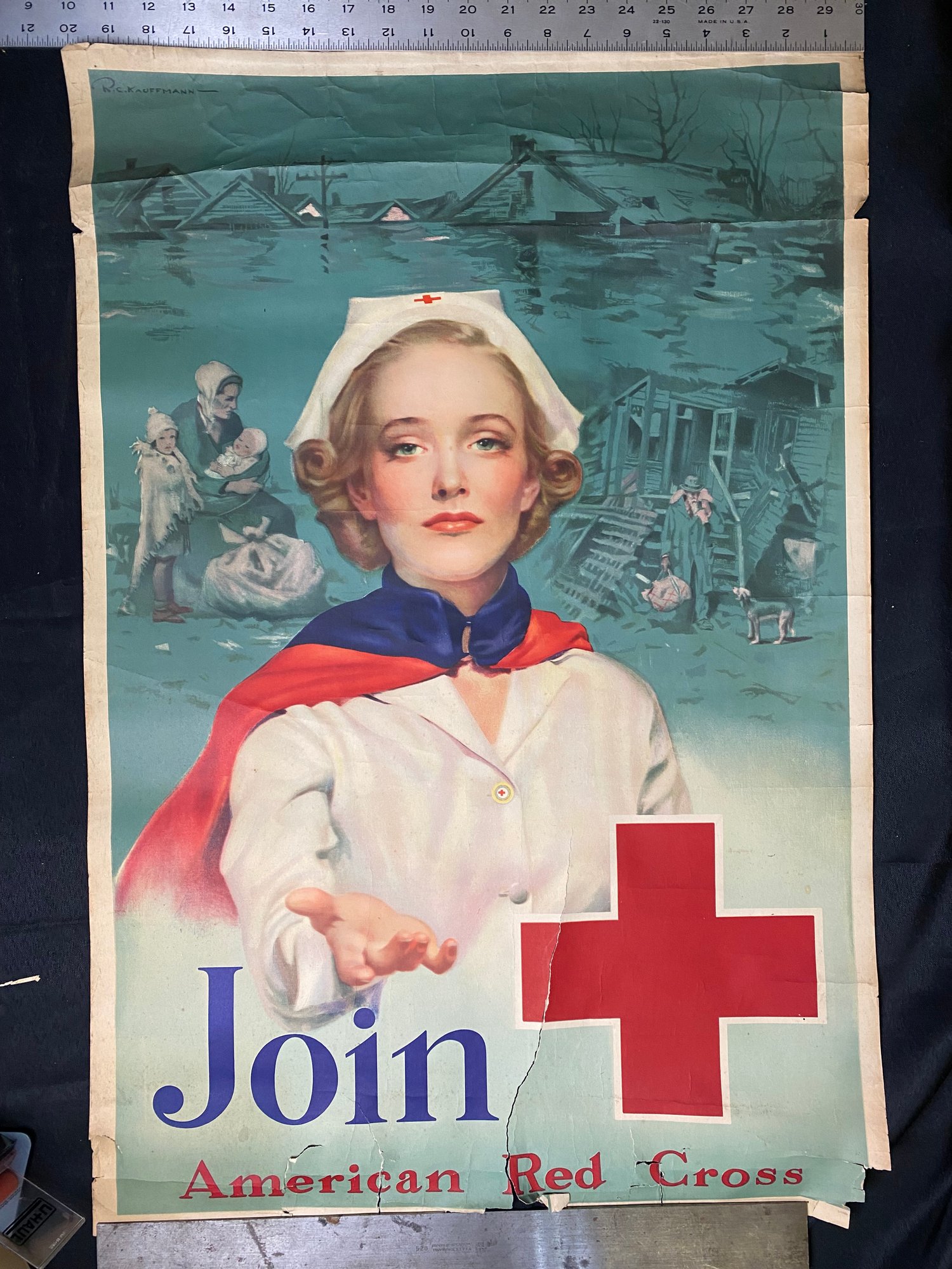 Original Red Cross Recruitment Poster "Join The Red Cross" #4766 ...