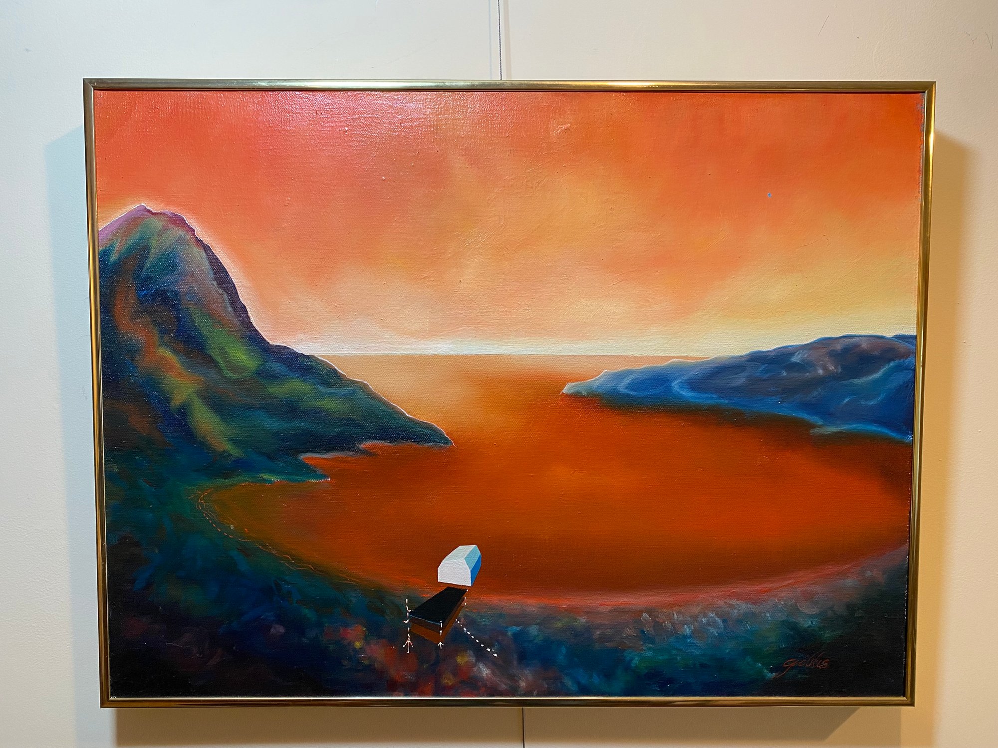 Frederick Gibbs Signed Painting (ST3) #7332 | Auctionninja.com