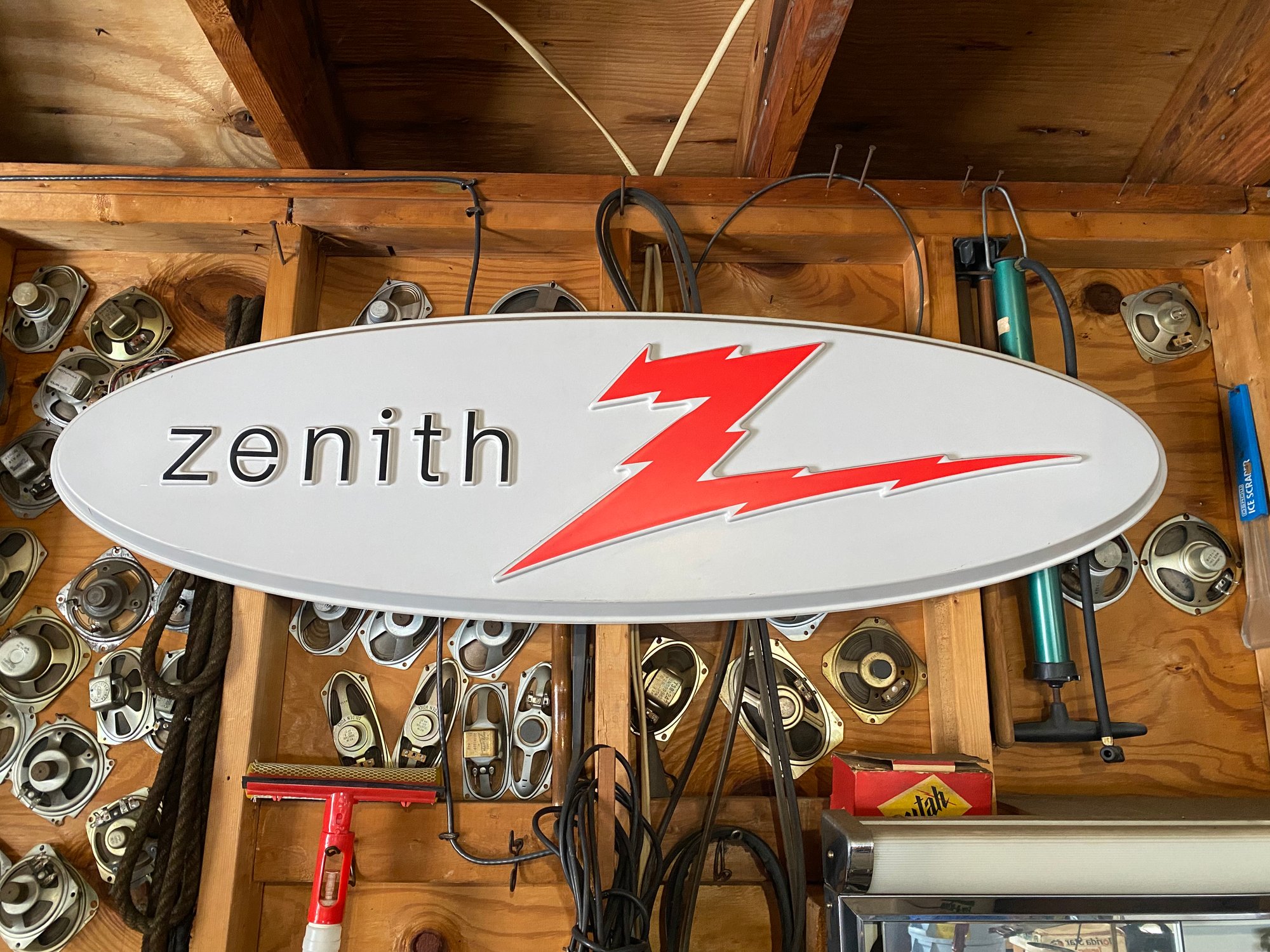 Vintage Zenith Sign (GAR) #7985 | Auctionninja.com