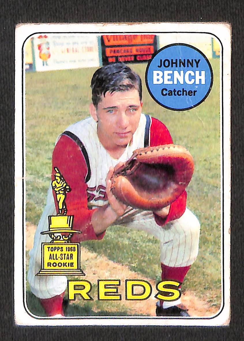 1969 Topps: Johnny Bench {Rookie Card} #7154 | Auctionninja.com