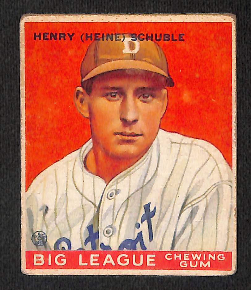 1933 Topps: Henry (Heine) Schuble #6299 | Auctionninja.com