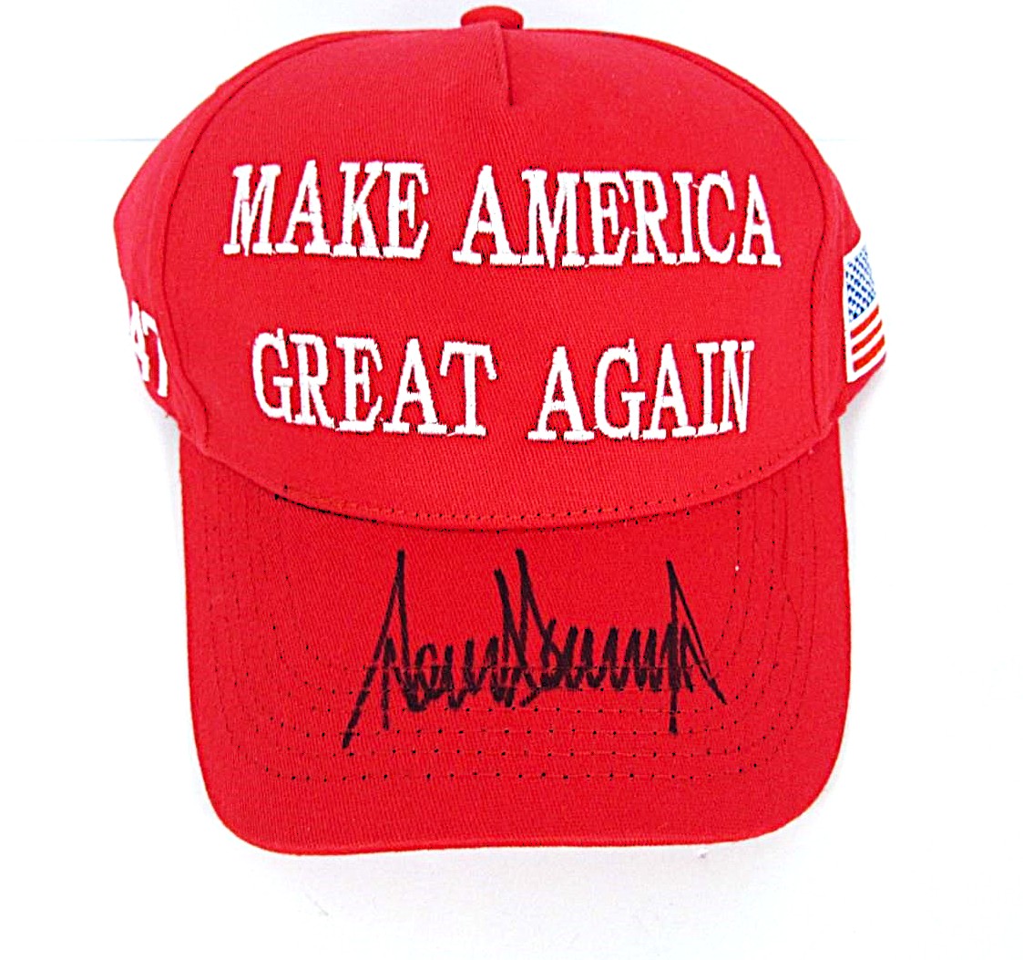 Make America Great Again: President Trump Hat - {Certified Autograph ...