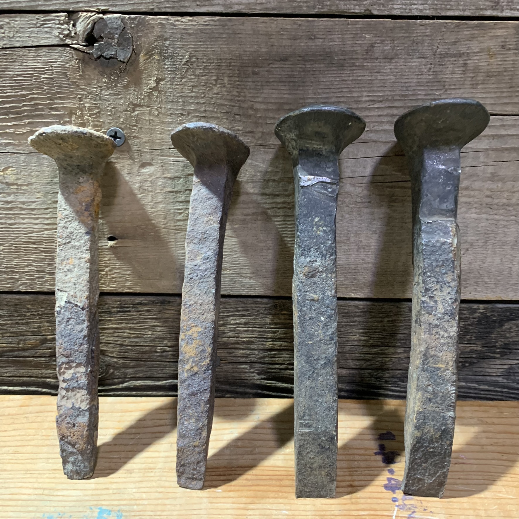 Antique Railroad Spikes, Track Nails, QTY 4 #2862 | Auctionninja.com