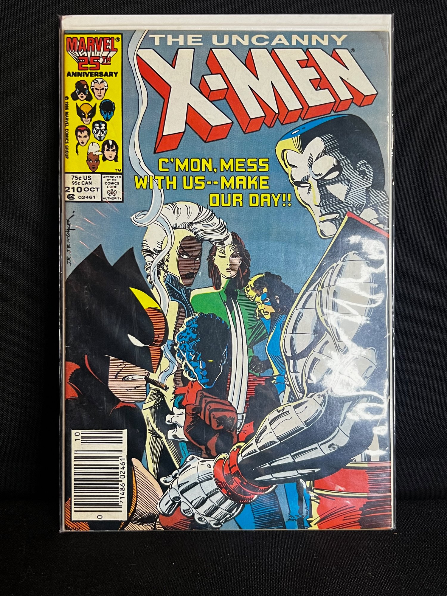 Marvel, 25th Anniversary, The Uncanny X-Men, Oct. No. 210 #3040 ...