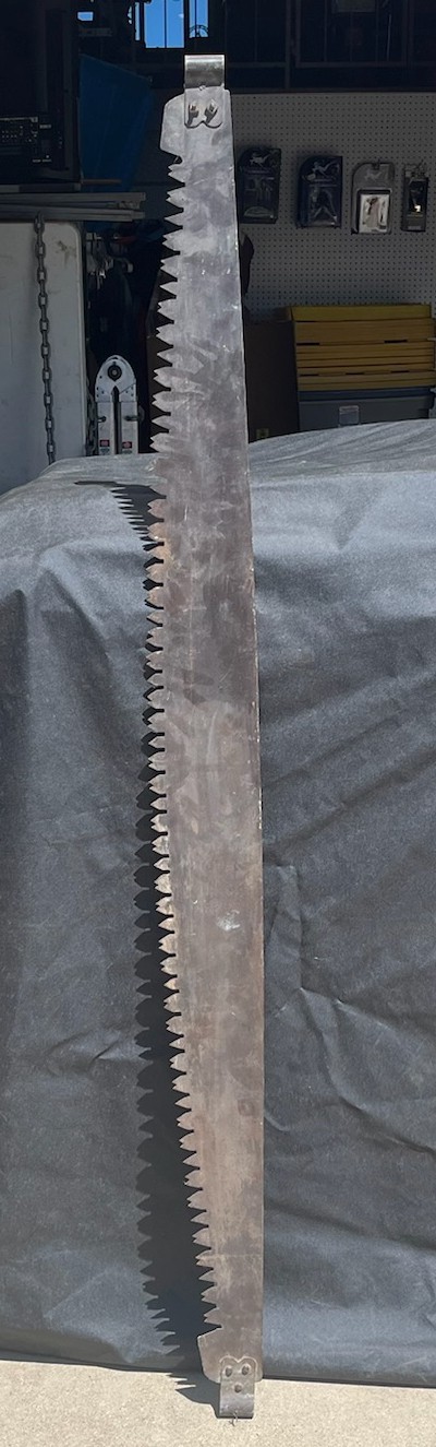 Antique Lumberjack, Misery Whip Saw Blade, 75.5" #3742 | Auctionninja.com
